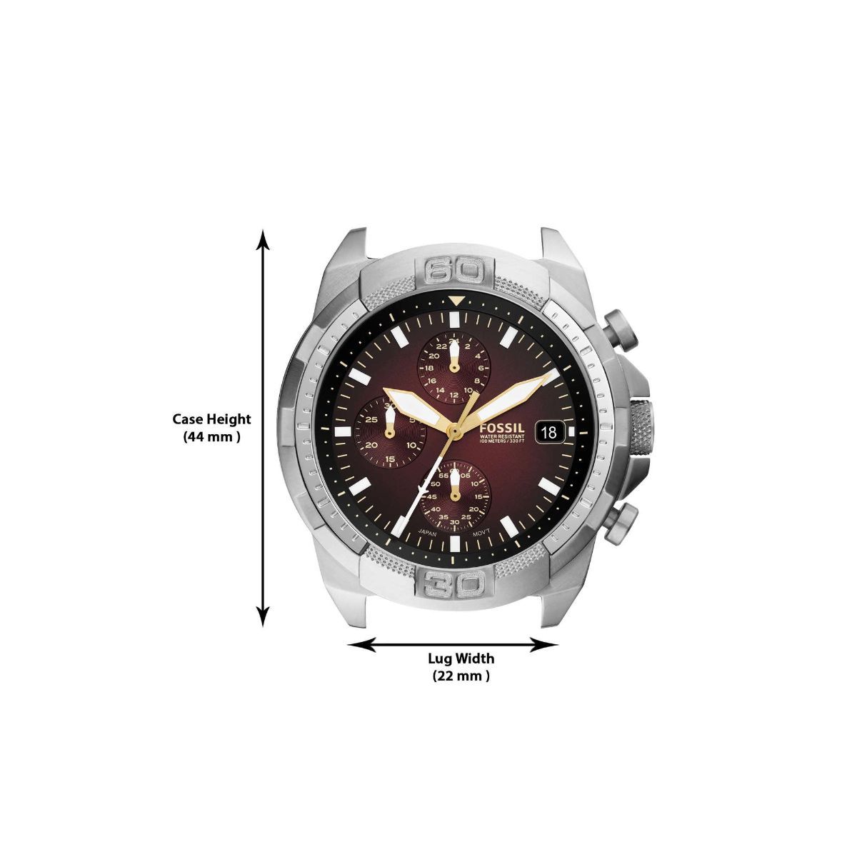 Buy Fossil Bronson Silver Watch Fs5878 For Men Online
