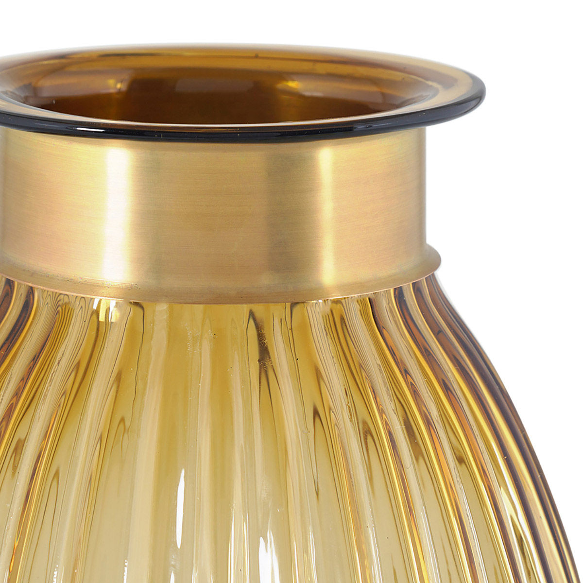Buy Pure Home + Living Gold Large Pelike Glass Vase Online
