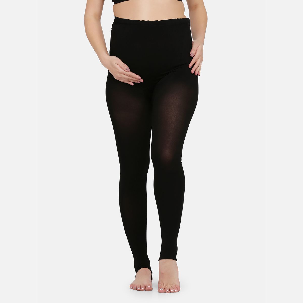 Buy Mamma Presto High Waist Maternity Stockings - Black (Free Size) Online