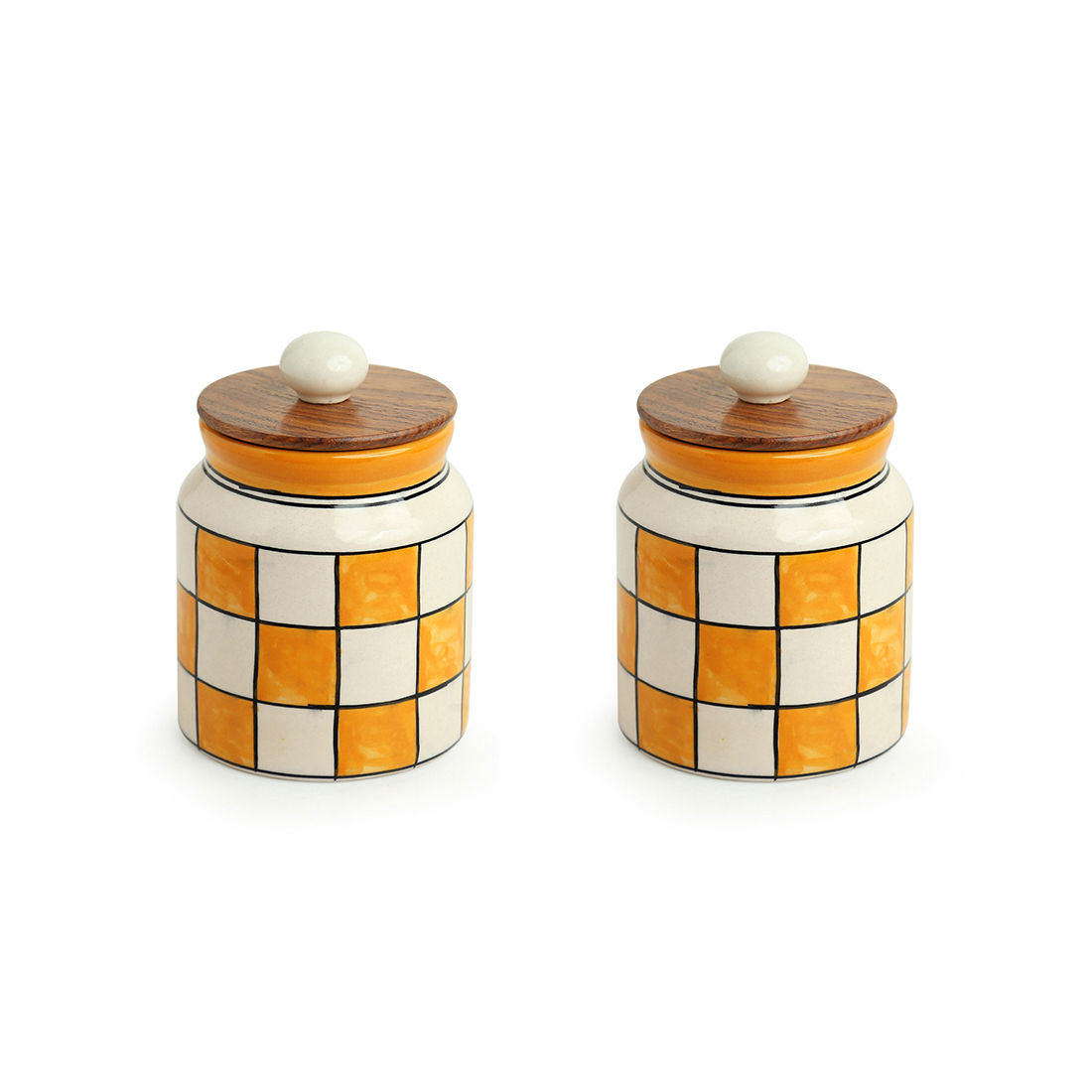 Buy ExclusiveLane Shatranj Checkered' Storage Jars & Containers in ...