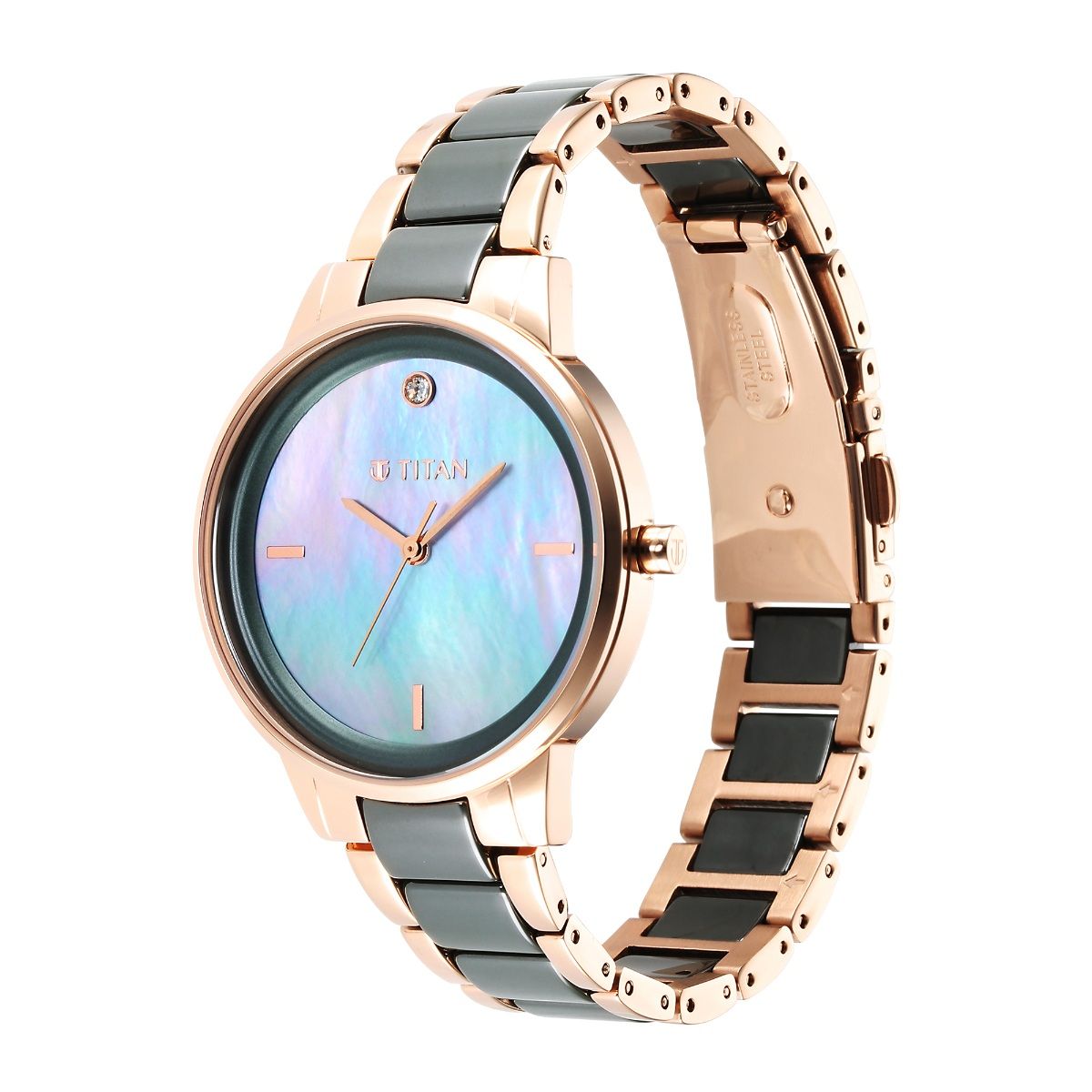 Buy Titan Purple Ceramics 95213KD04 Multi-Color Dial Analog Watch for ...