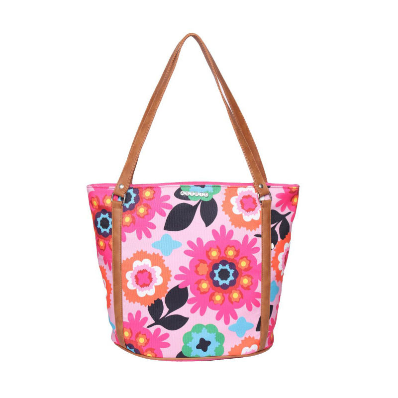 Buy Astrid Multicolor Flower Print Shopper Bag Online