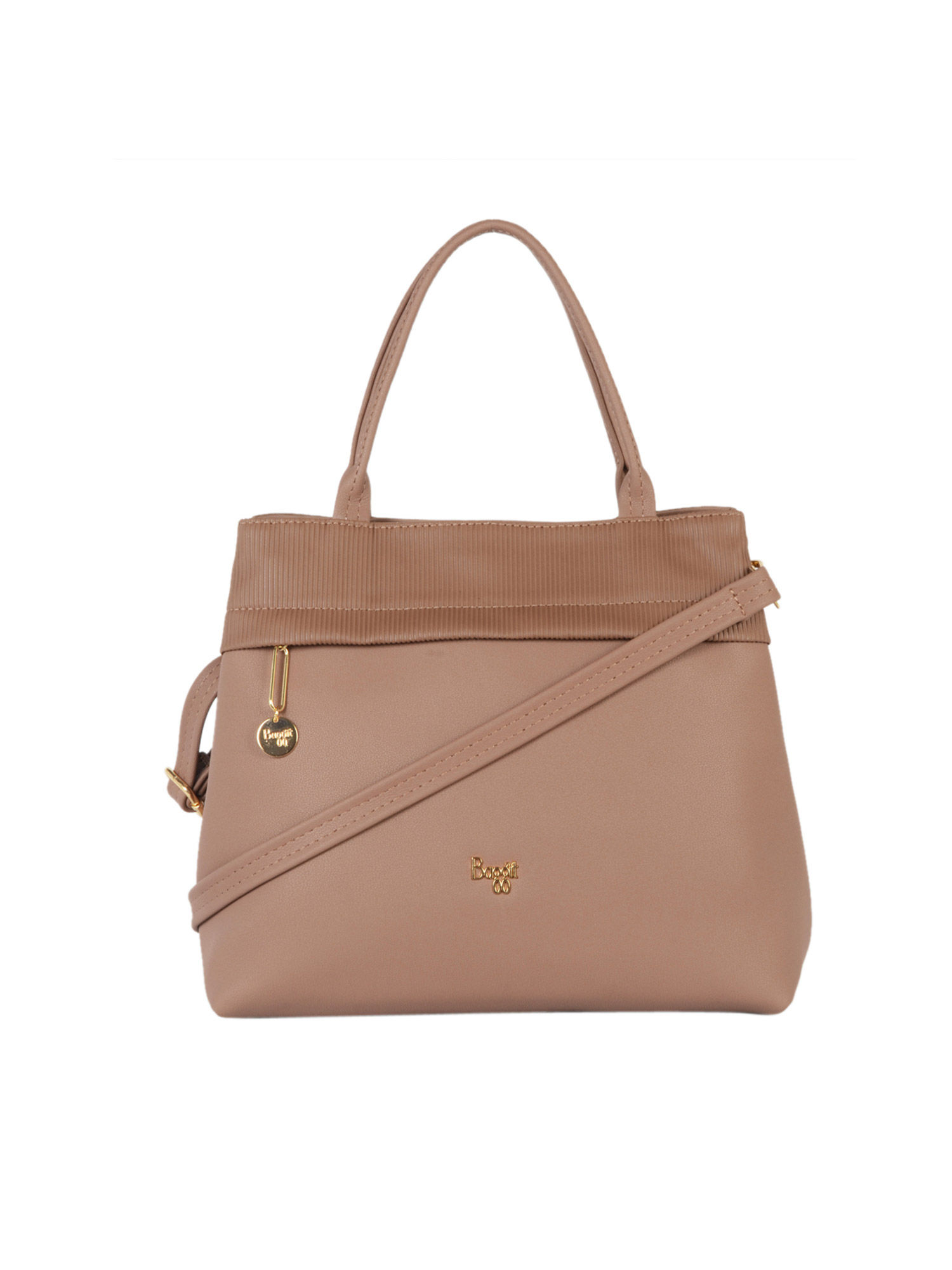 Buy Baggit Frangi Pink Medium Satchel Handbag Online