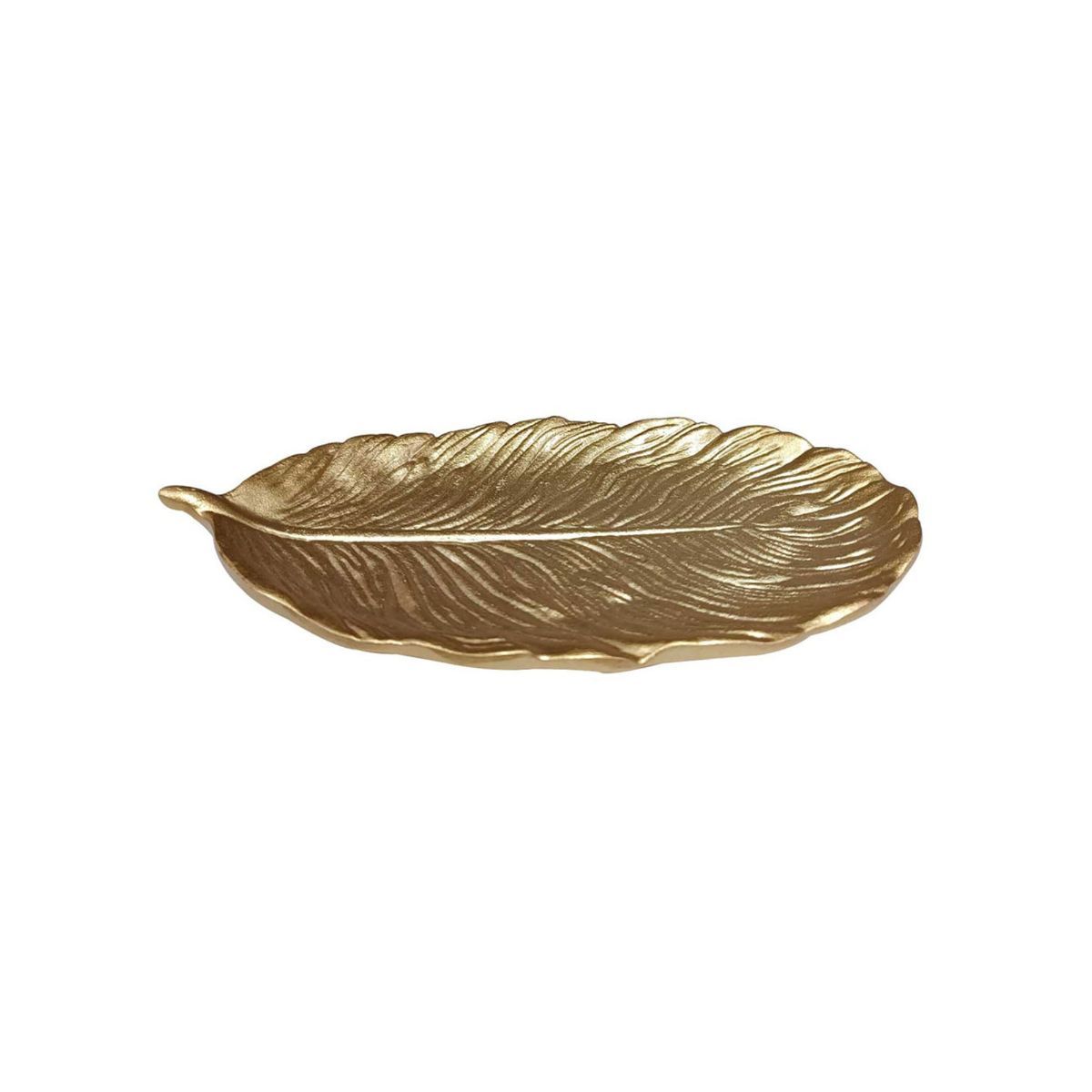Buy Art Street Carved Brown Wooden Palm Leaves Decorative Mdf Plate ...