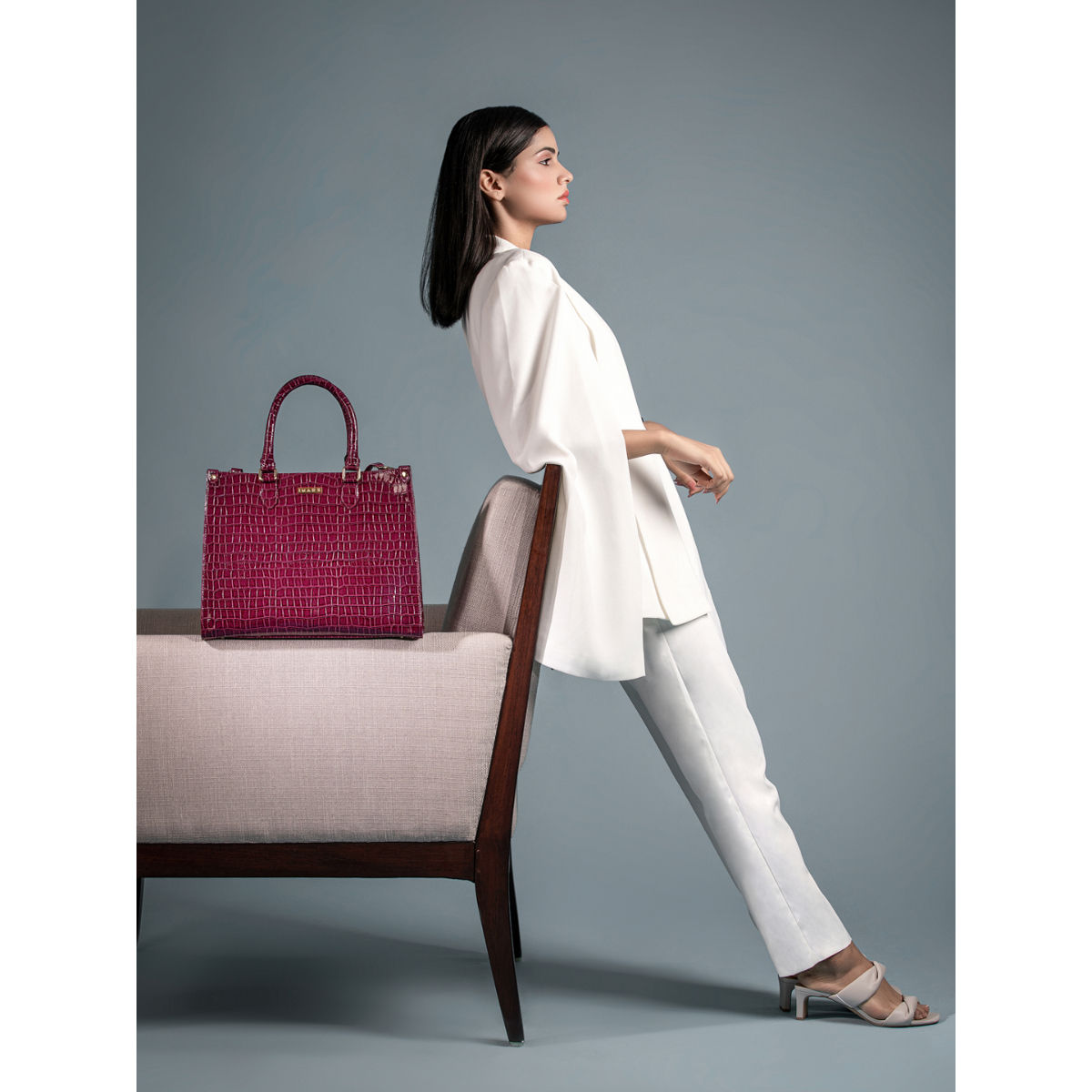IMARS FASHION Colossal Slick Tote Rose Bud Cherry: Buy IMARS FASHION ...