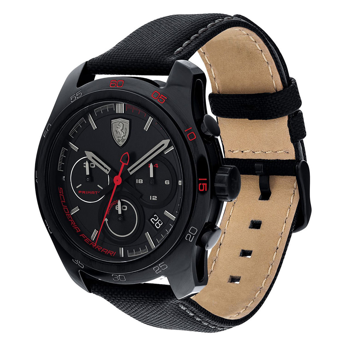 Buy Scuderia Ferrari PRIMATO 0830446 Chronograph Black Dial Watch for ...