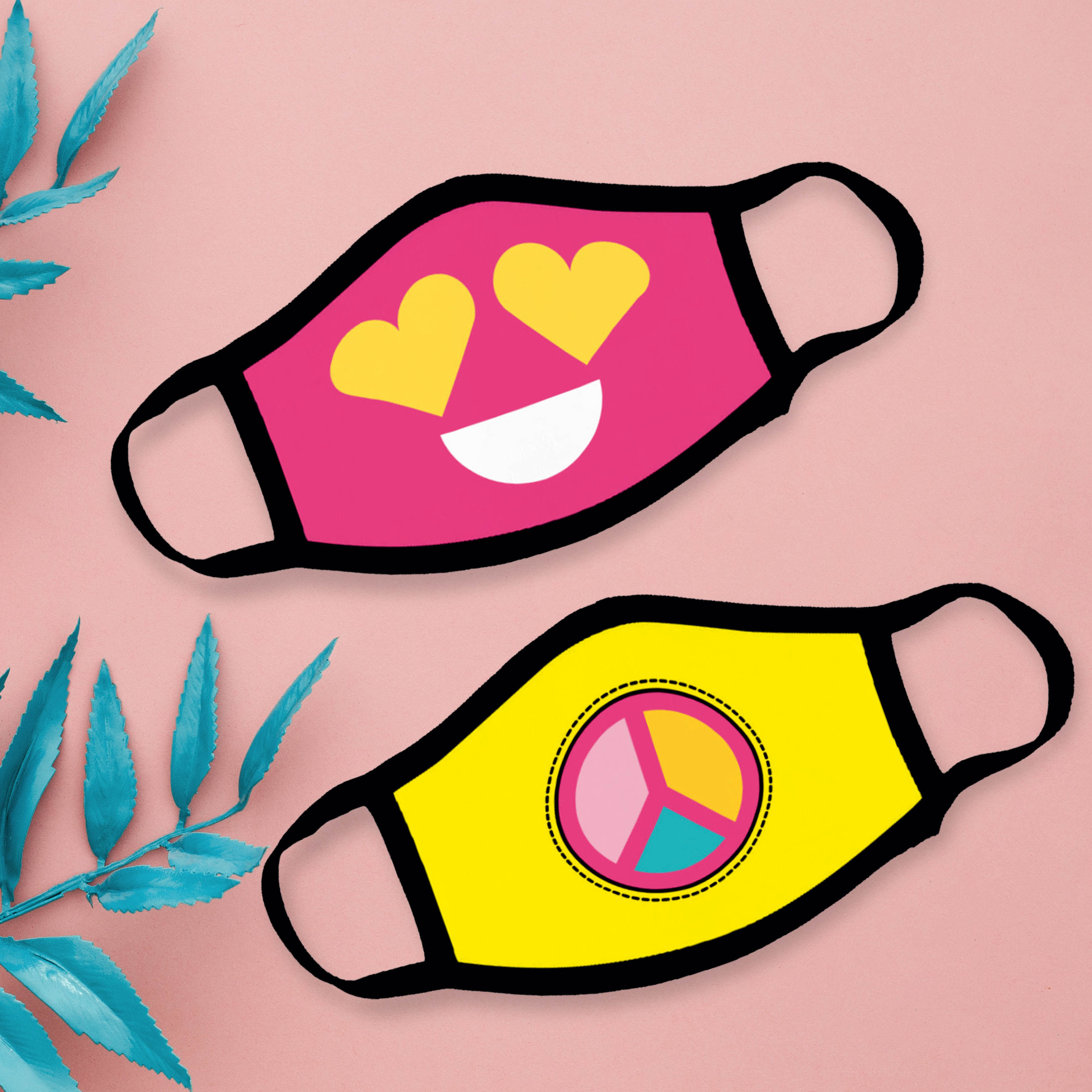 Crazy Corner Printed Three Layered Resuable Masks - Pack of 2 (PMC-4170 ...