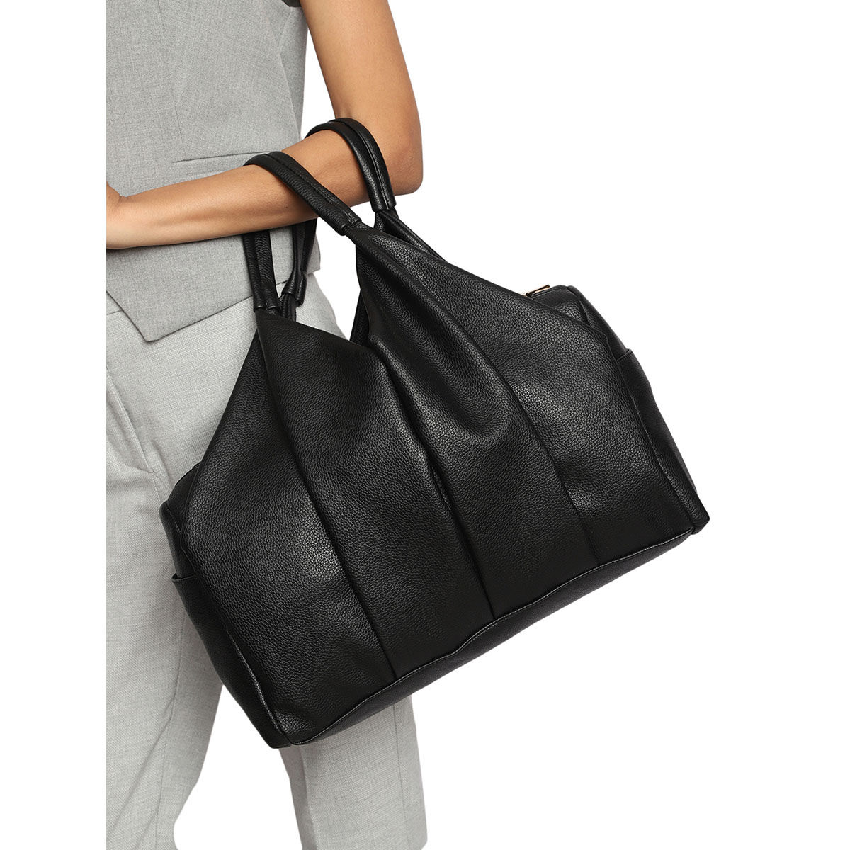 Buy MINI WESST Black Solid Handheld Bag Online