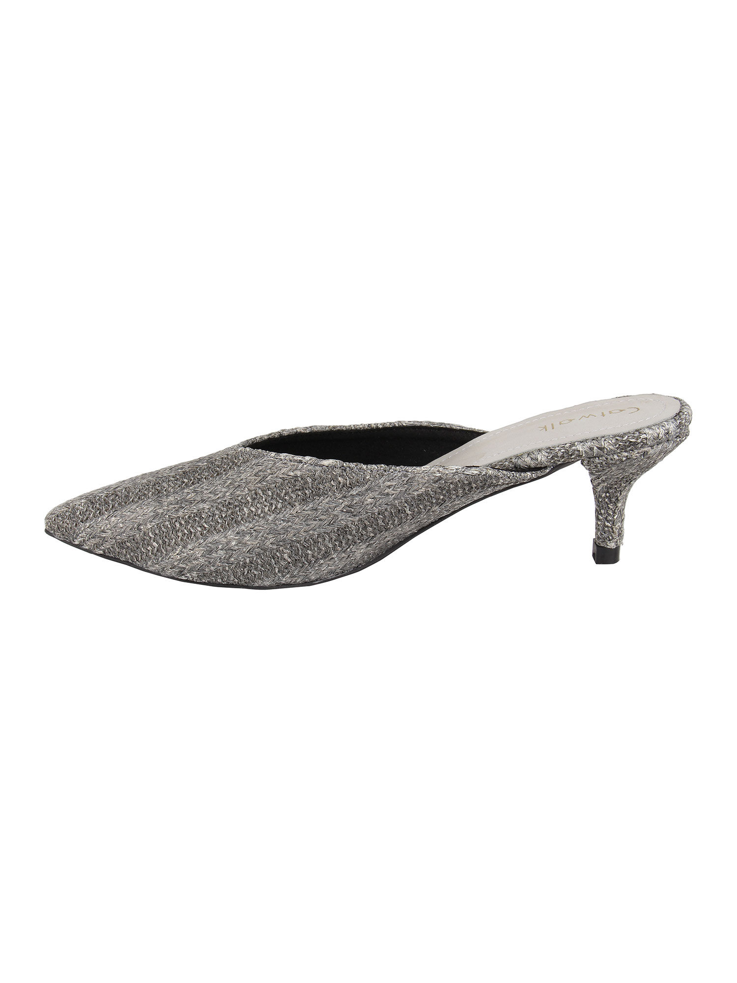 Buy CATWALK Grey Solid Mules Online