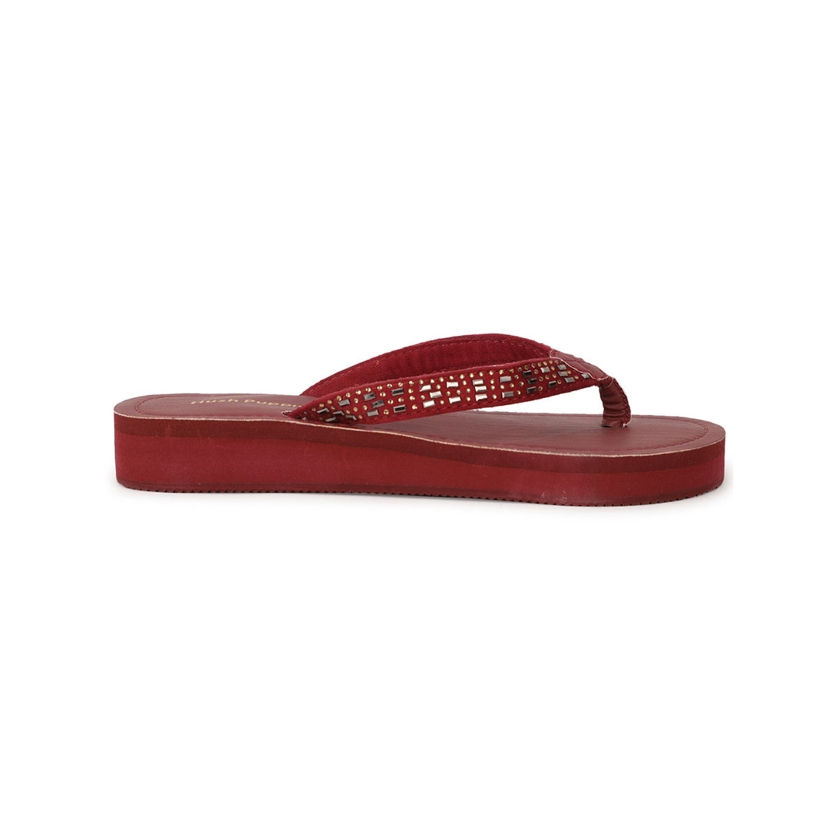 Hush Puppies Embellished Maroon Flats: Buy Hush Puppies Embellished ...