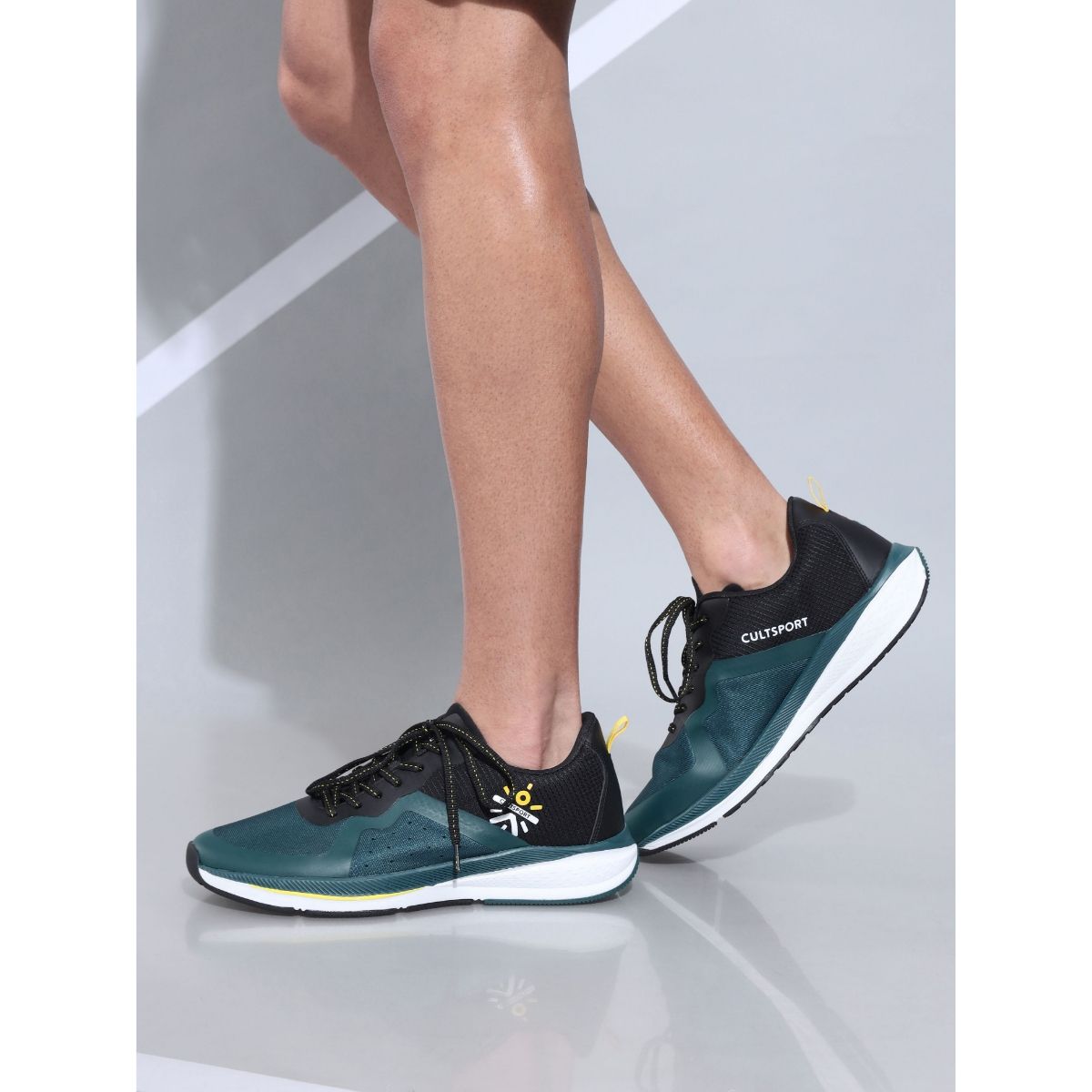 Buy CULT Men Mesh Speedster Teal Running Shoes Online