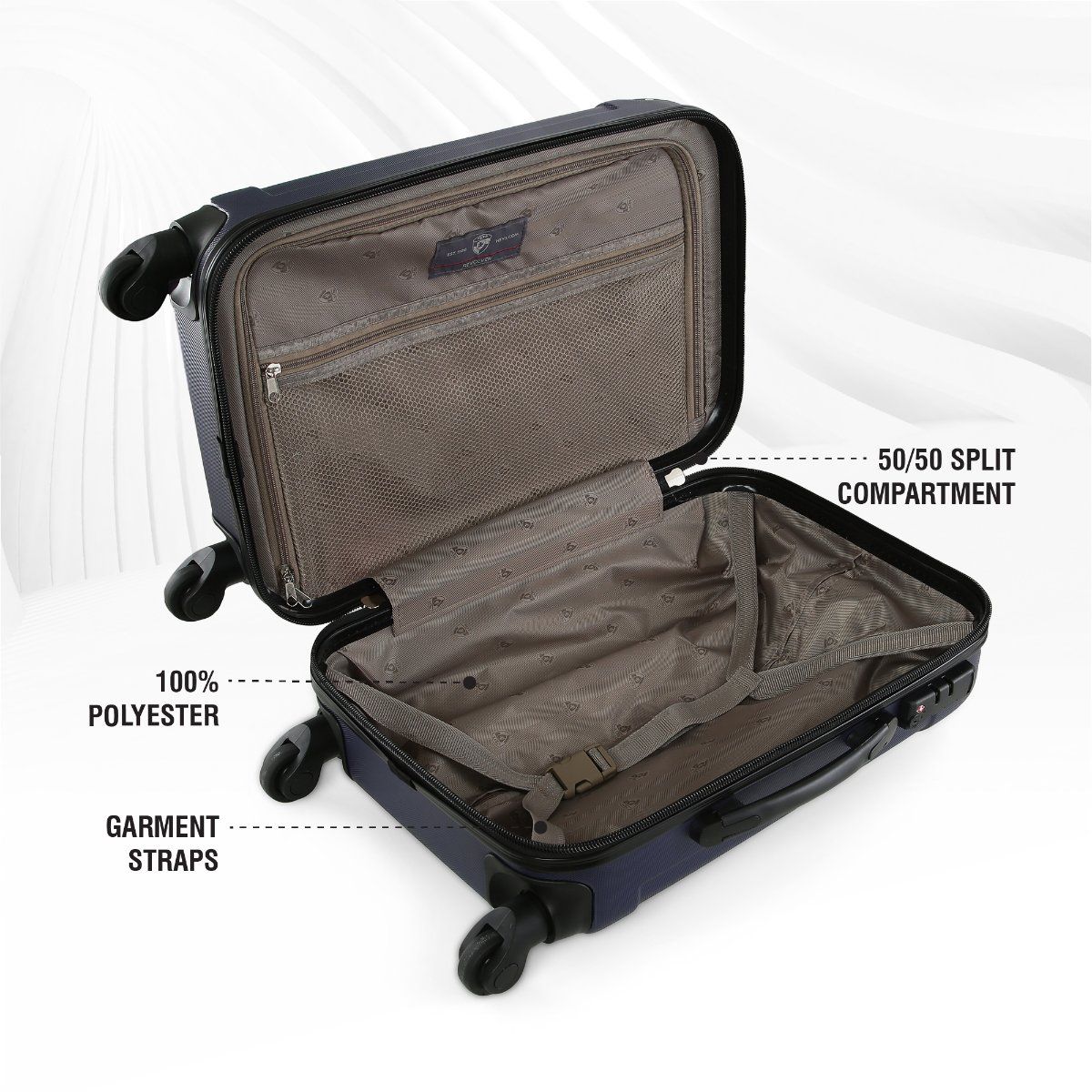 Buy HEYS Revolver Cobalt Color Polycarbonate Material Hard 21" Cabin ...