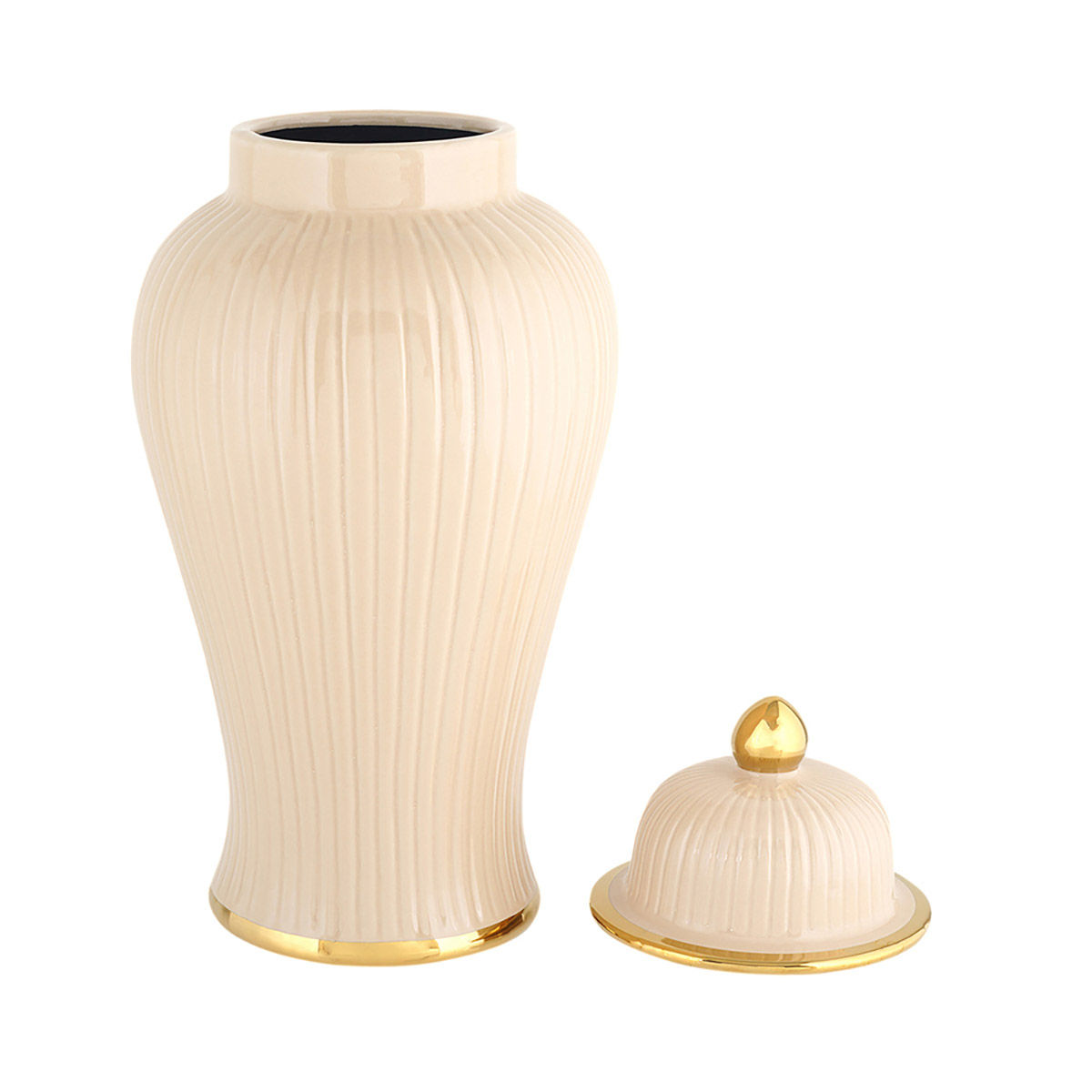 Buy Pure Home + Living Glam Large Beige Urn Online
