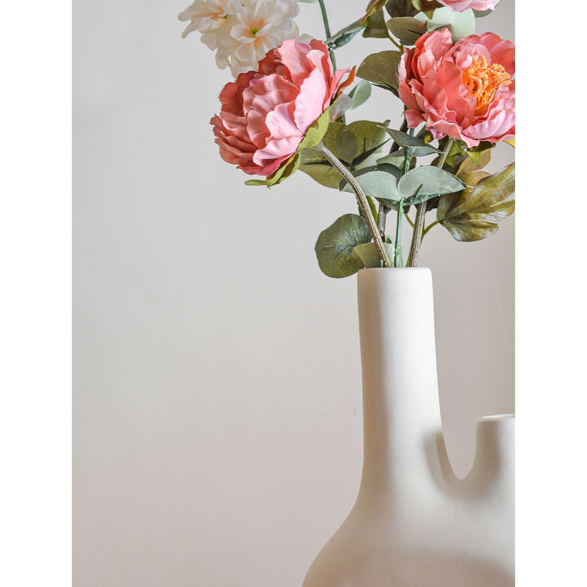 Buy Hollyhock White Camel Vase Online