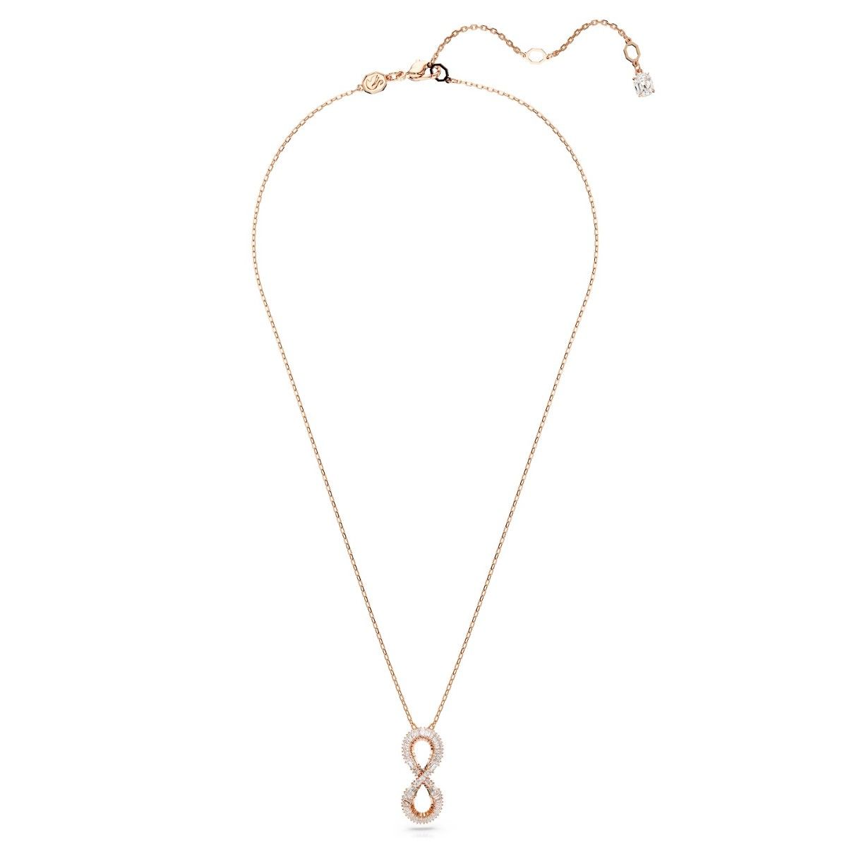 Buy SWAROVSKI Hyperbola Pendant, Infinity, White, Rose Gold-Tone Plated ...