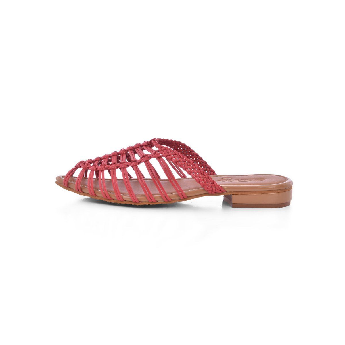 Buy Sole House Woven Pink Half Inch Heel Online