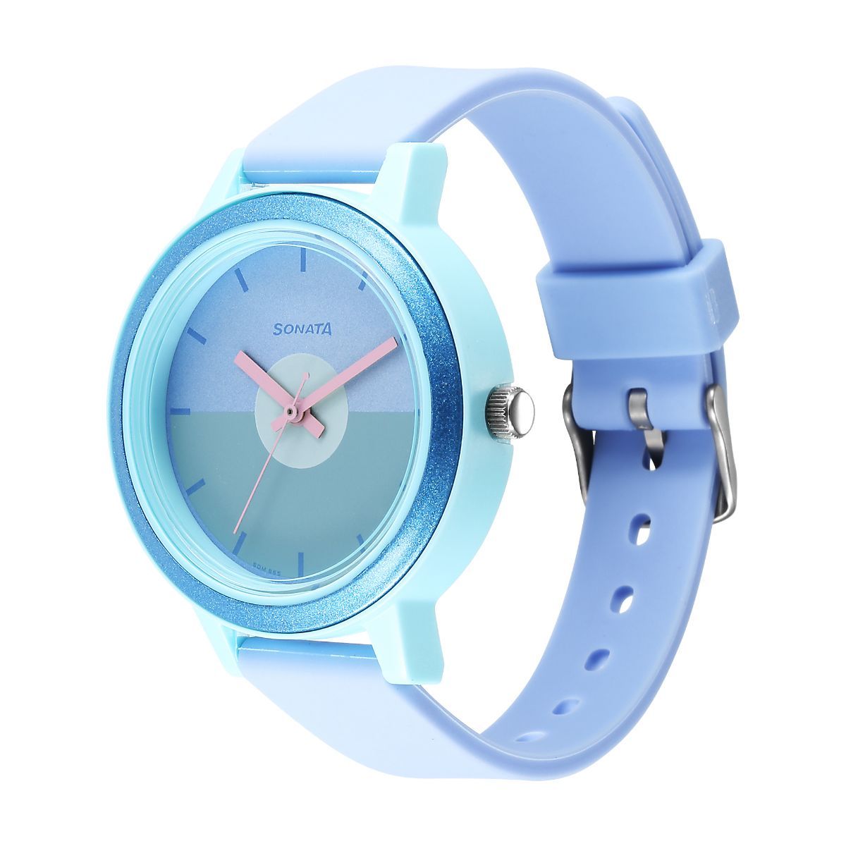 Buy Sonata Splash 3.0 87036PP03W Blue Dial Analog watch for women Online