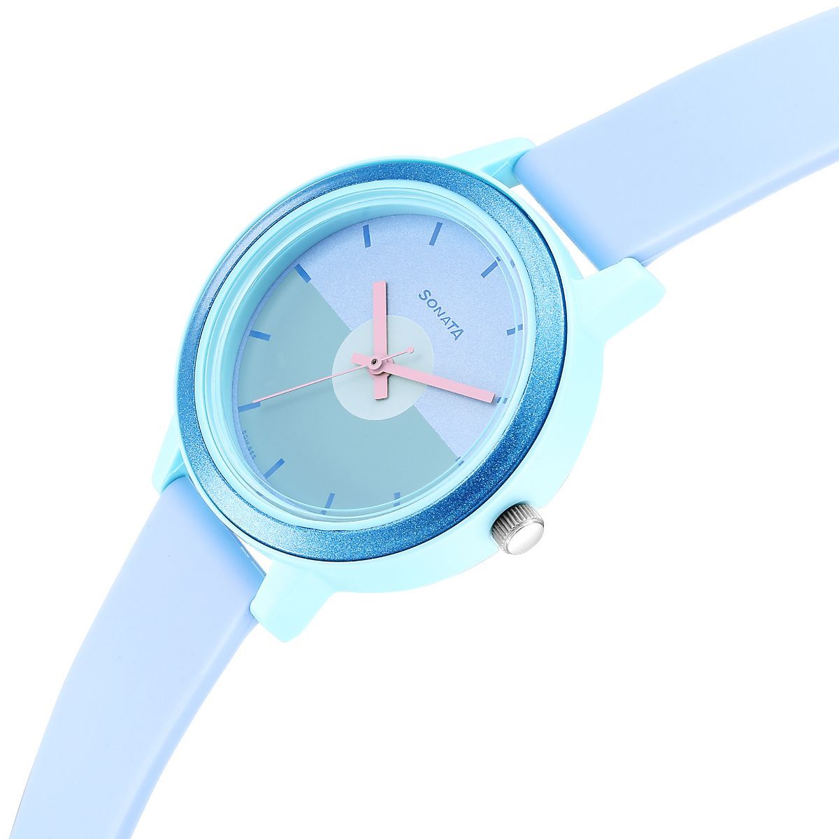 Buy Sonata Splash 3.0 87036PP03W Blue Dial Analog watch for women Online