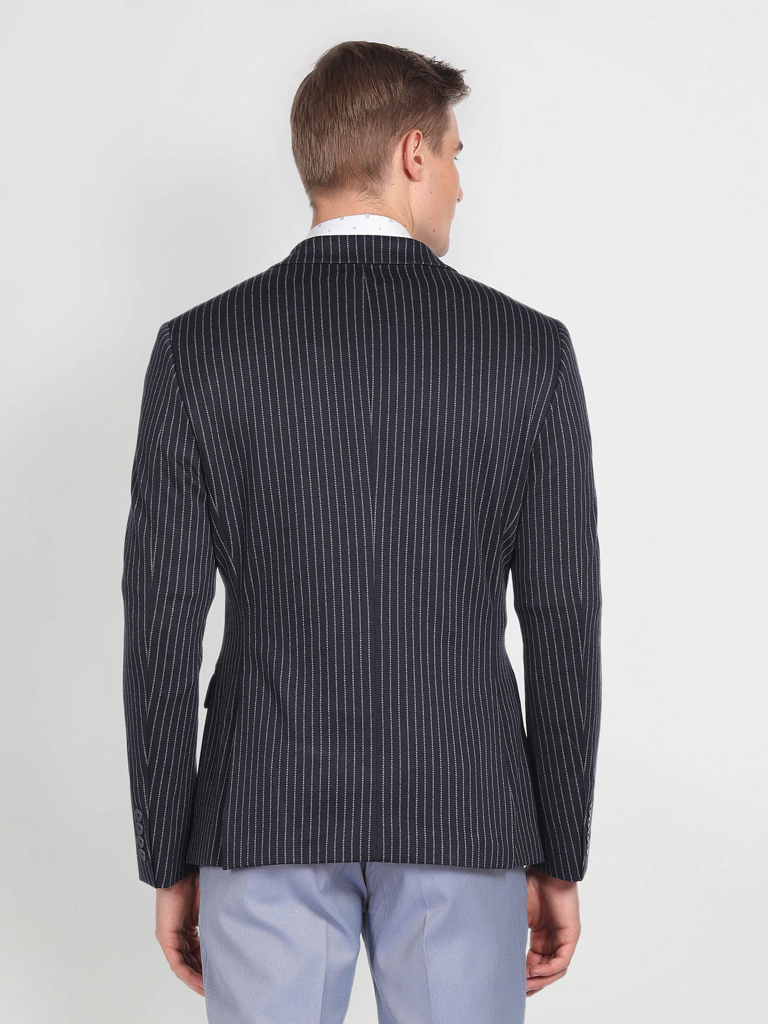 Buy Arrow Vertical Stipe Slim Blazer Online