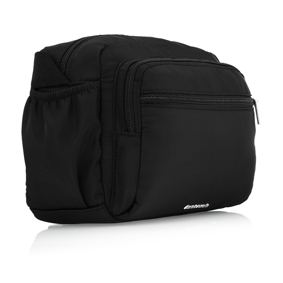 Buy Fastrack Black Nylon Sling Bag (M) Online