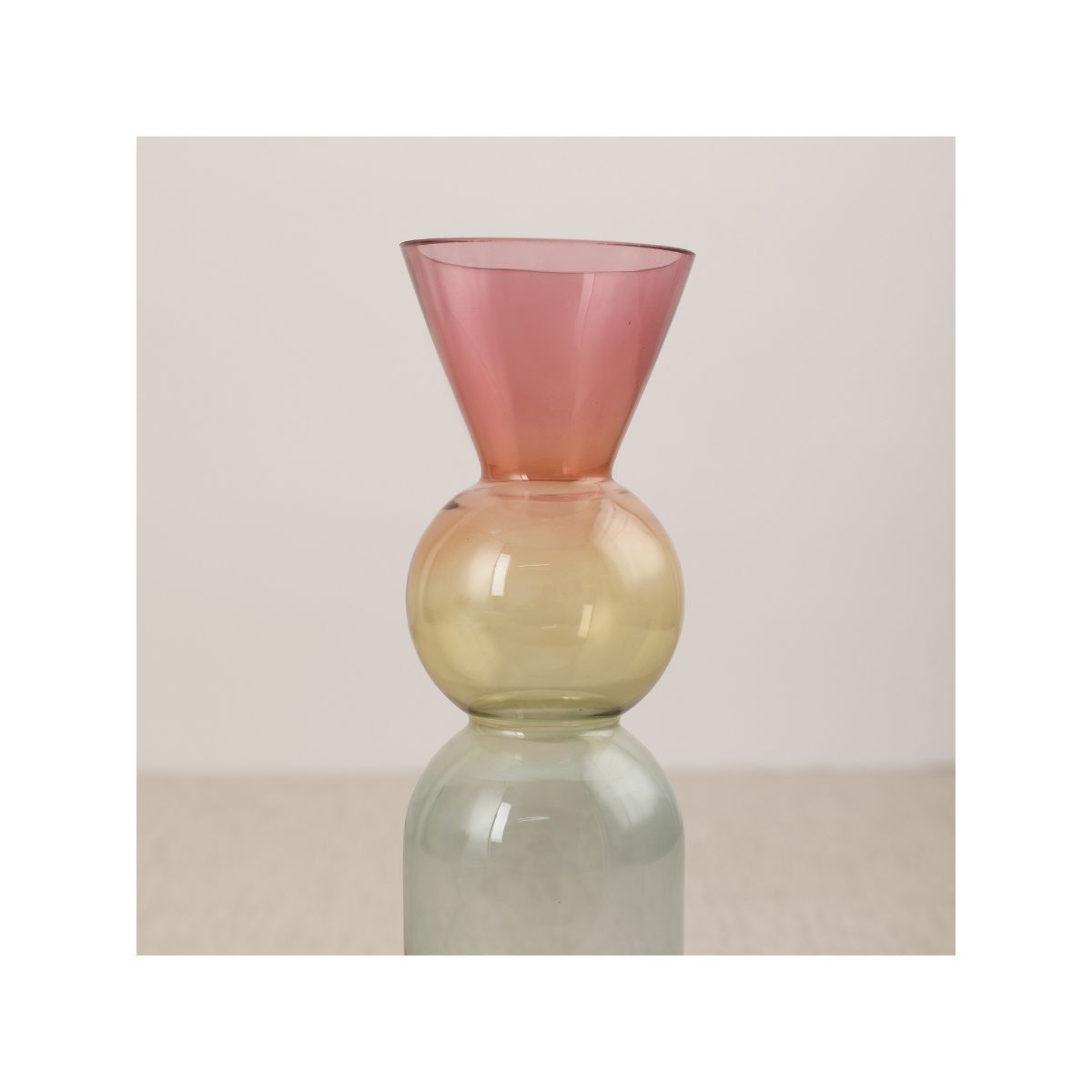 HomeTown Pop Glass Vase in Multi Colour: Buy HomeTown Pop Glass Vase in ...