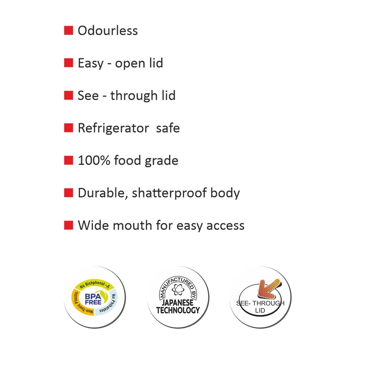 Buy CELLO Checkers Plastic Kitchen Storage Containers with Air Tight ...