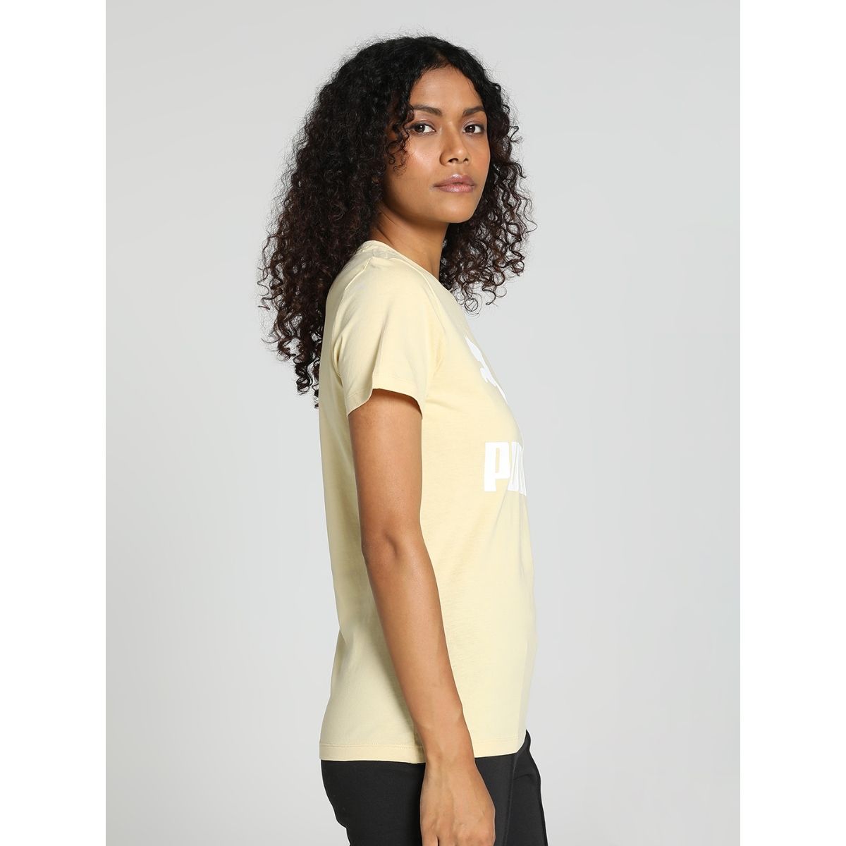 Buy Puma Classic Logo Women Beige T Shirt Online