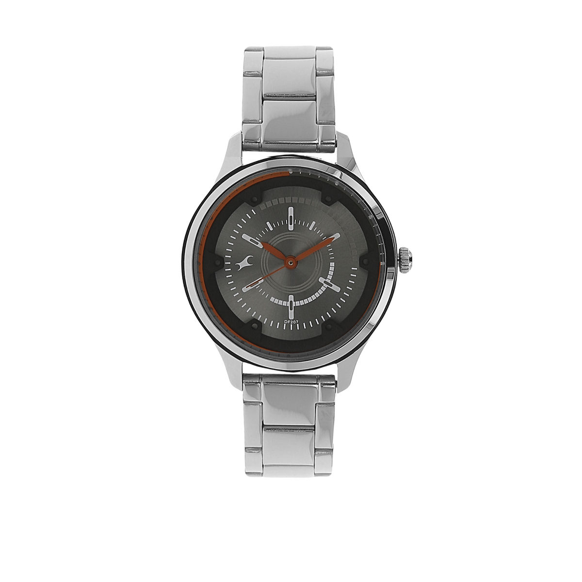Buy Fastrack Grey Dial Silver Strap Watch Online