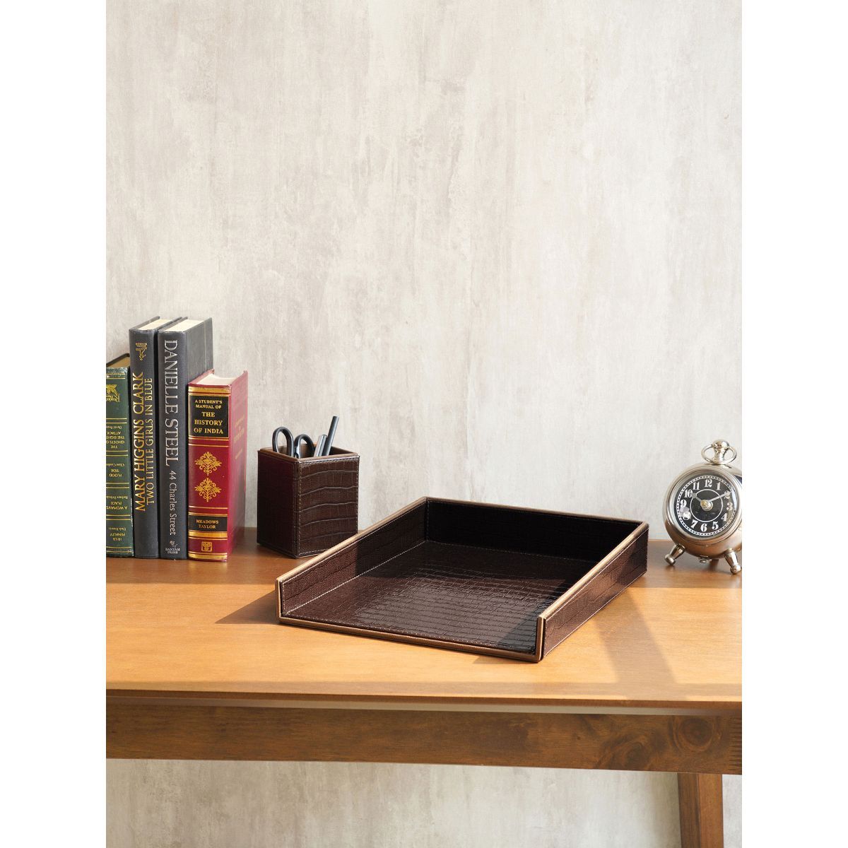 Buy Pure Home + Living Brown Boris A4 Paper Tray Online