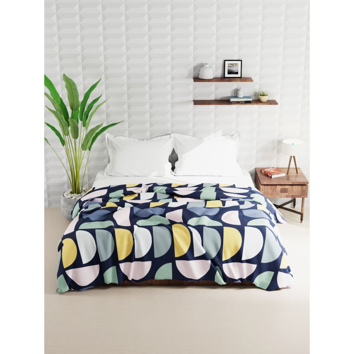 Buy KOPA Microfiber Double Roll Comforter for All Weather Geometric ...