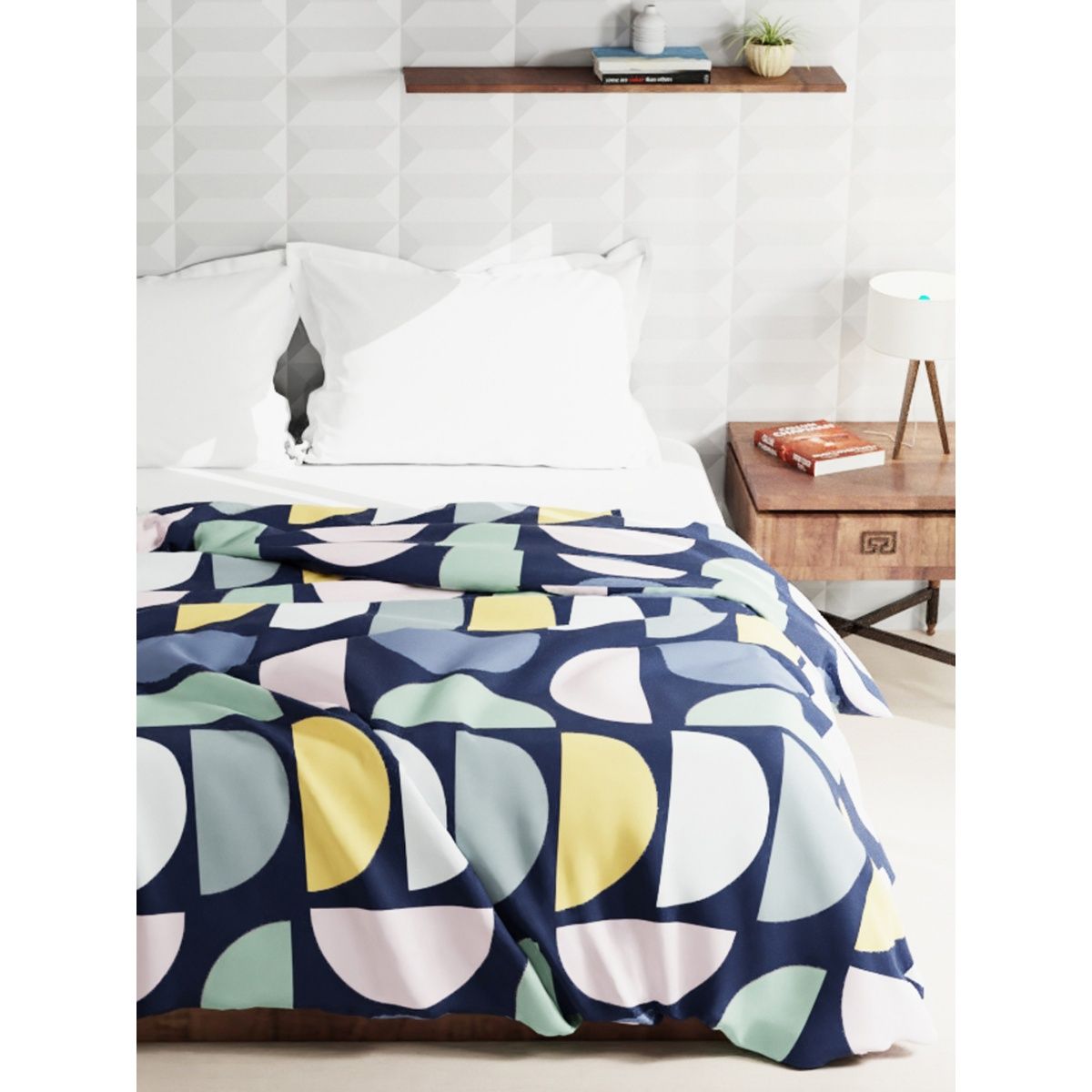 Buy KOPA Microfiber Double Roll Comforter for All Weather Geometric ...