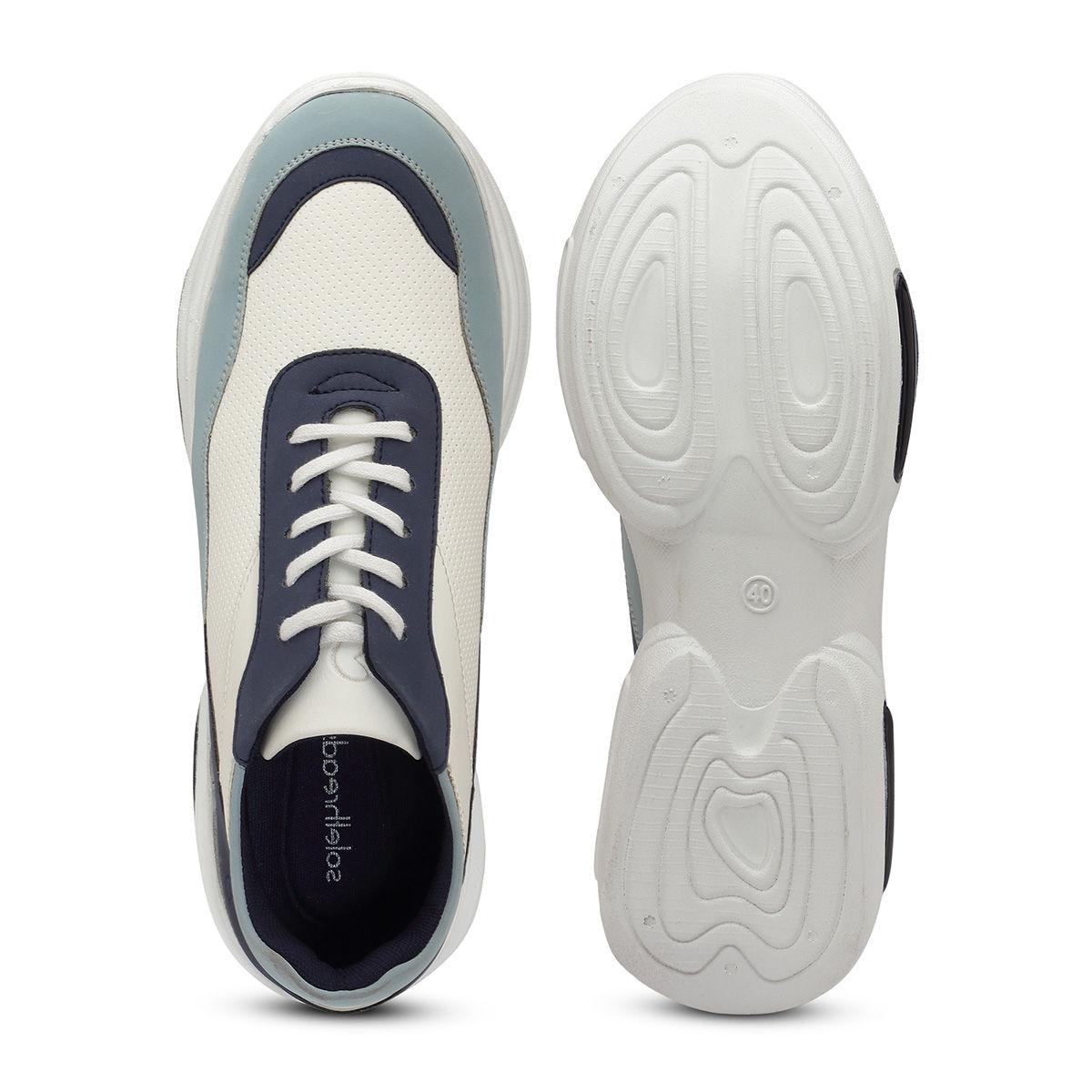 Buy SOLETHREADS Odyssey Blue Colorblock Women Sneakers Online