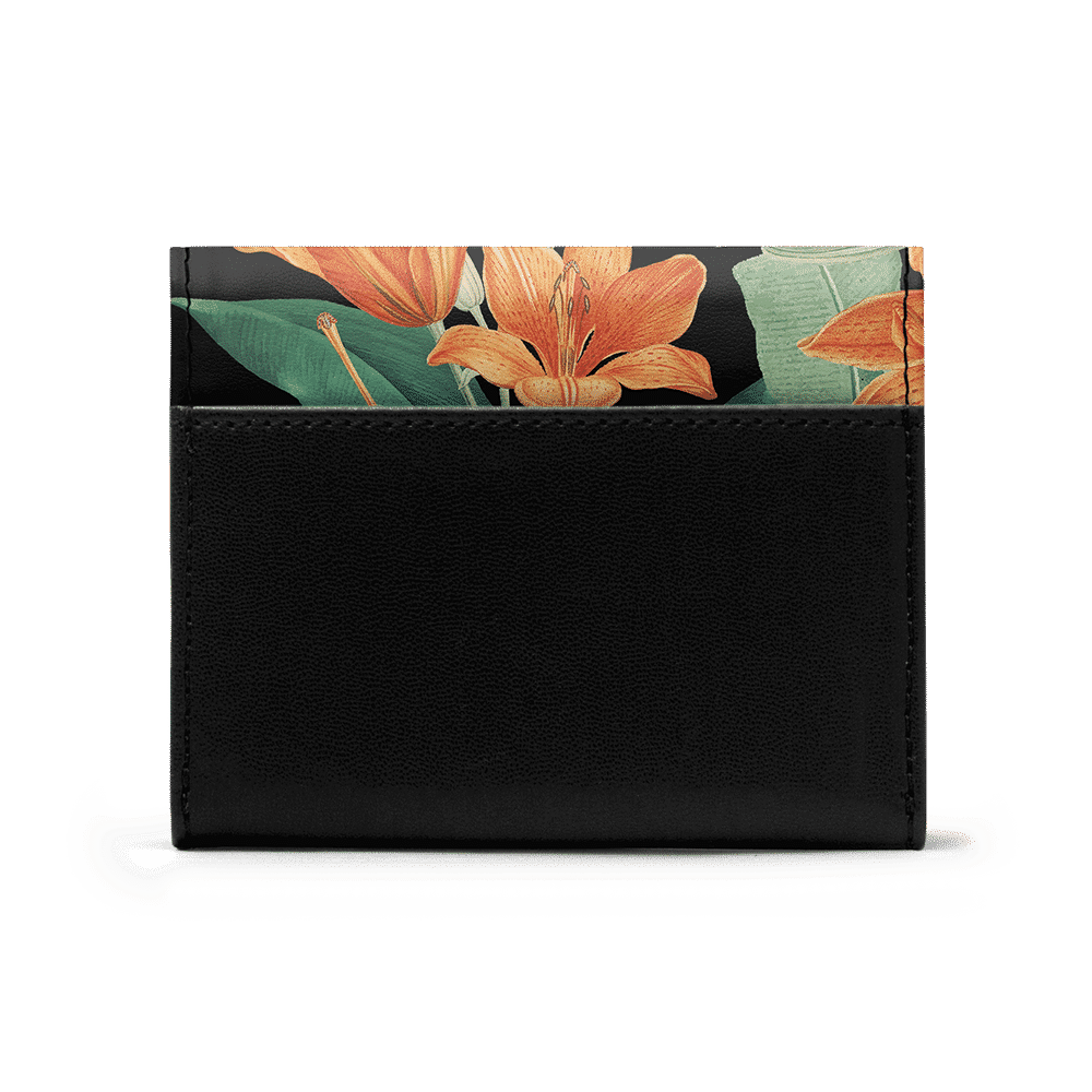 Buy DailyObjects Midnight Hibiscus - Flip Top Card Wallet Online