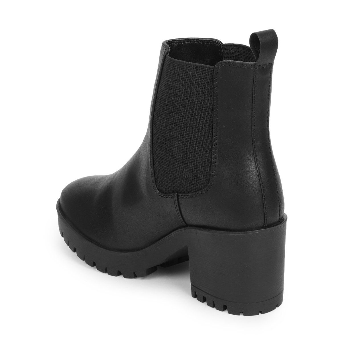 Buy Truffle Collection Black Solid Boots Online