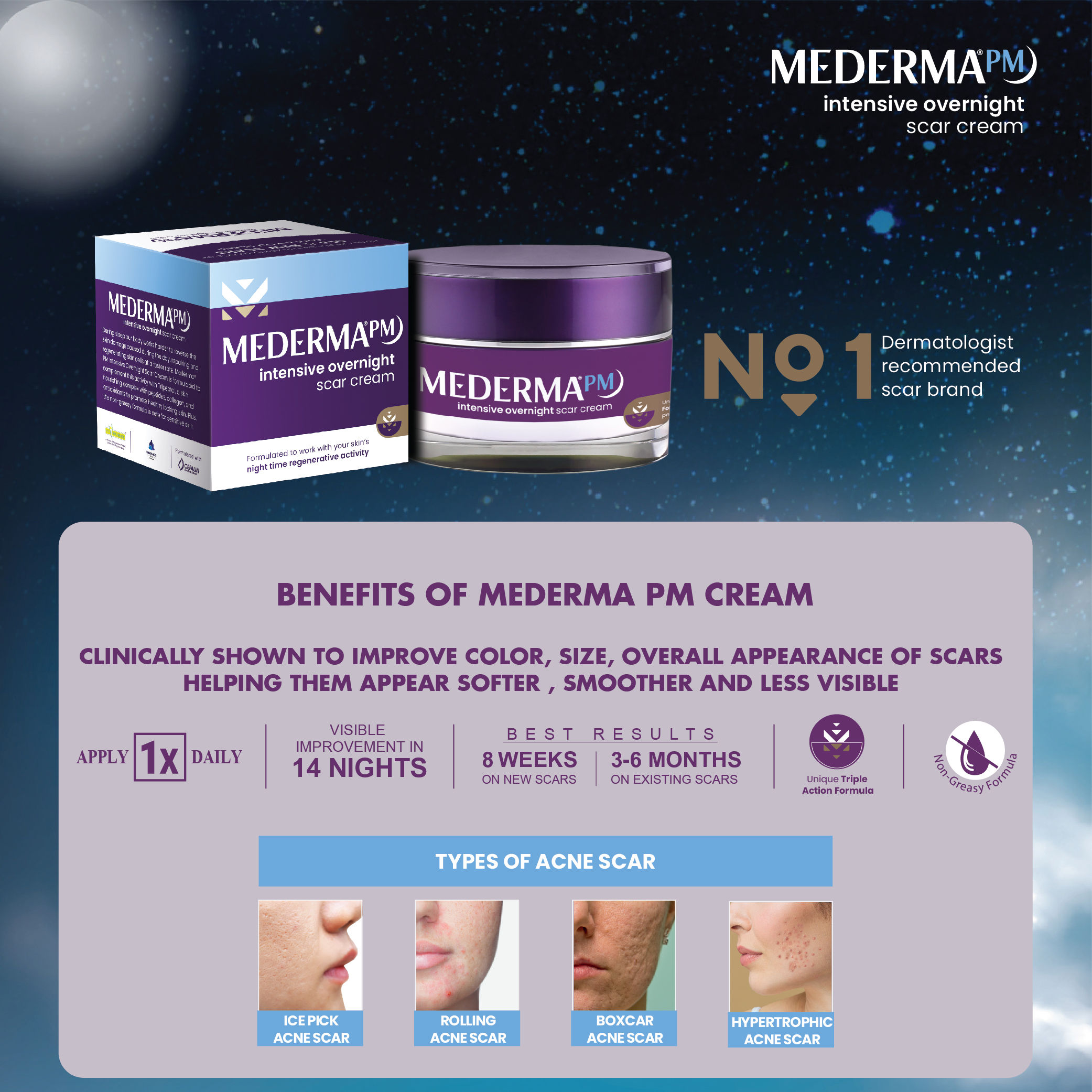Mederma PM Intensive Overnight Scar Cream