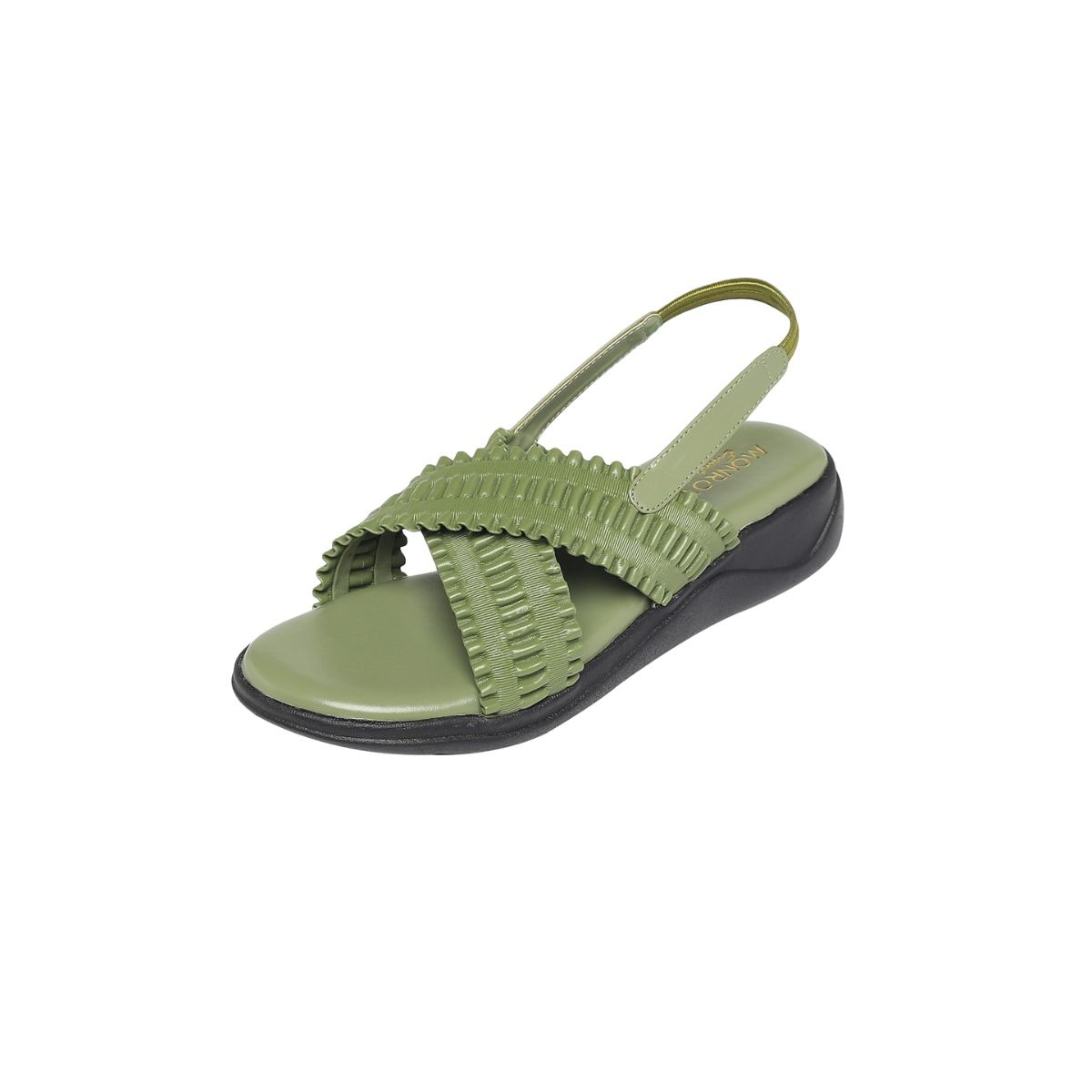 Monrow Solid Or Plain Olive Flats: Buy Monrow Solid Or Plain Olive ...