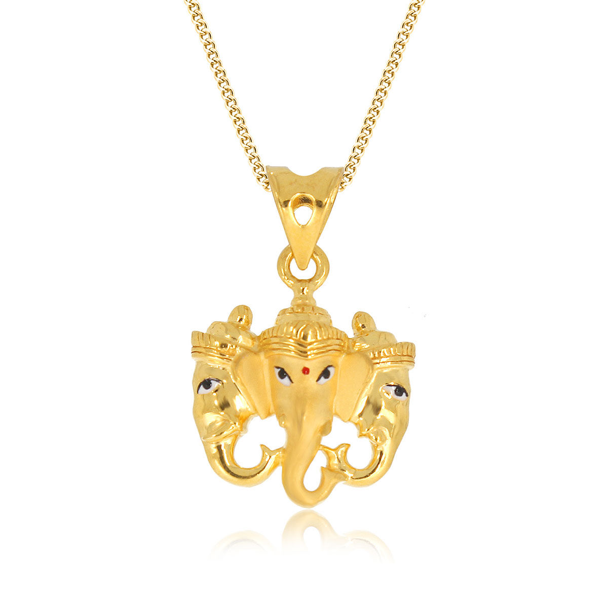 Buy Senco Devotion of Fashion Gold Ganesha Pendant Online
