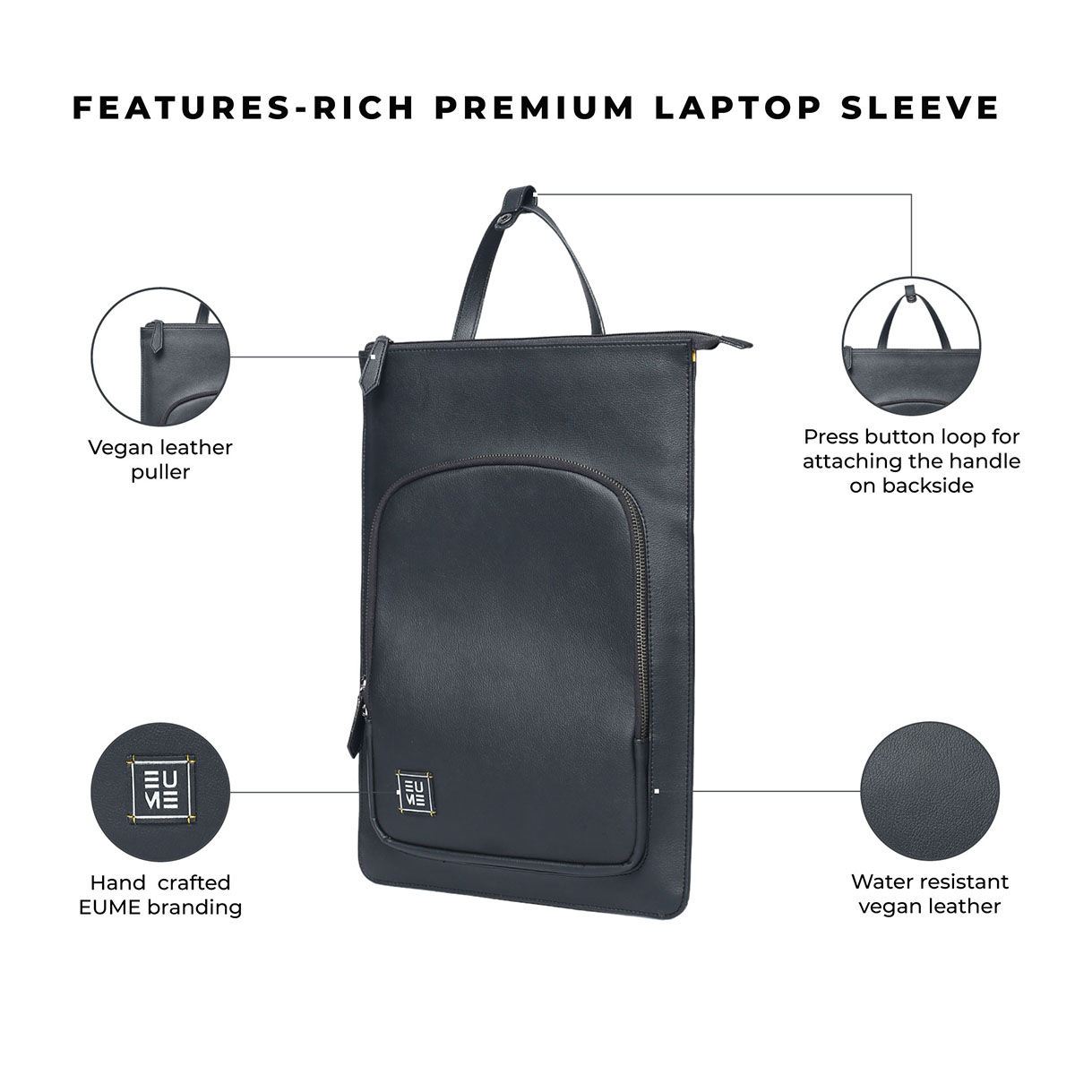 Buy EUME Tech Pro Laptop Case- Black Online