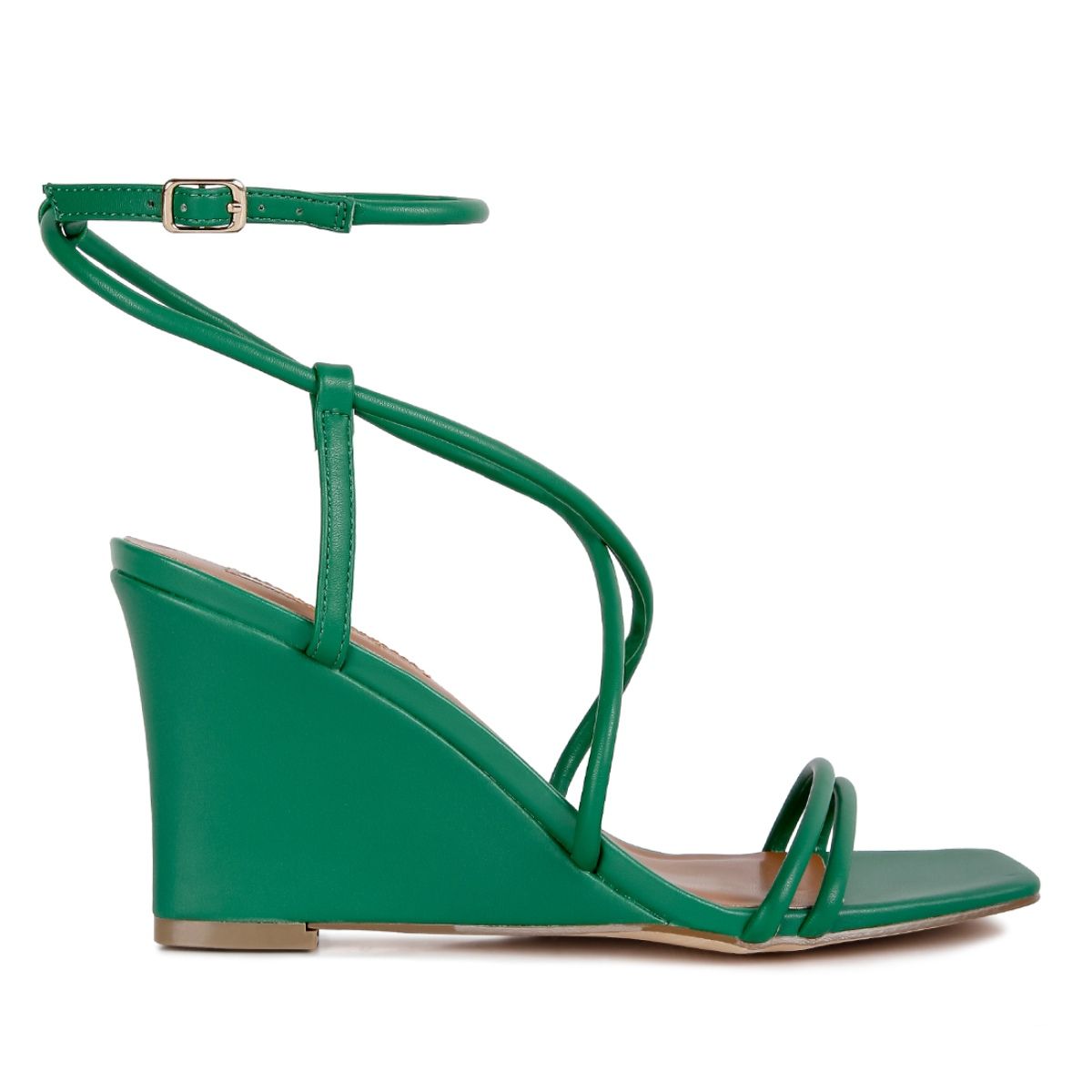 London Rag Solid Green Wedges: Buy London Rag Solid Green Wedges Online ...