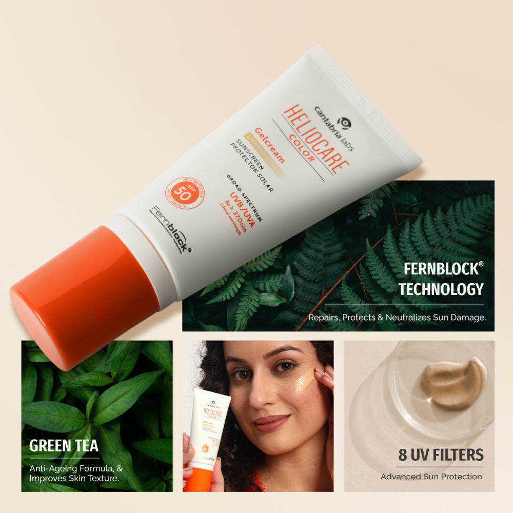 Buy Heliocare Color Gel Cream Tinted Sunscreen SPF 50 Uva & Uvb ...