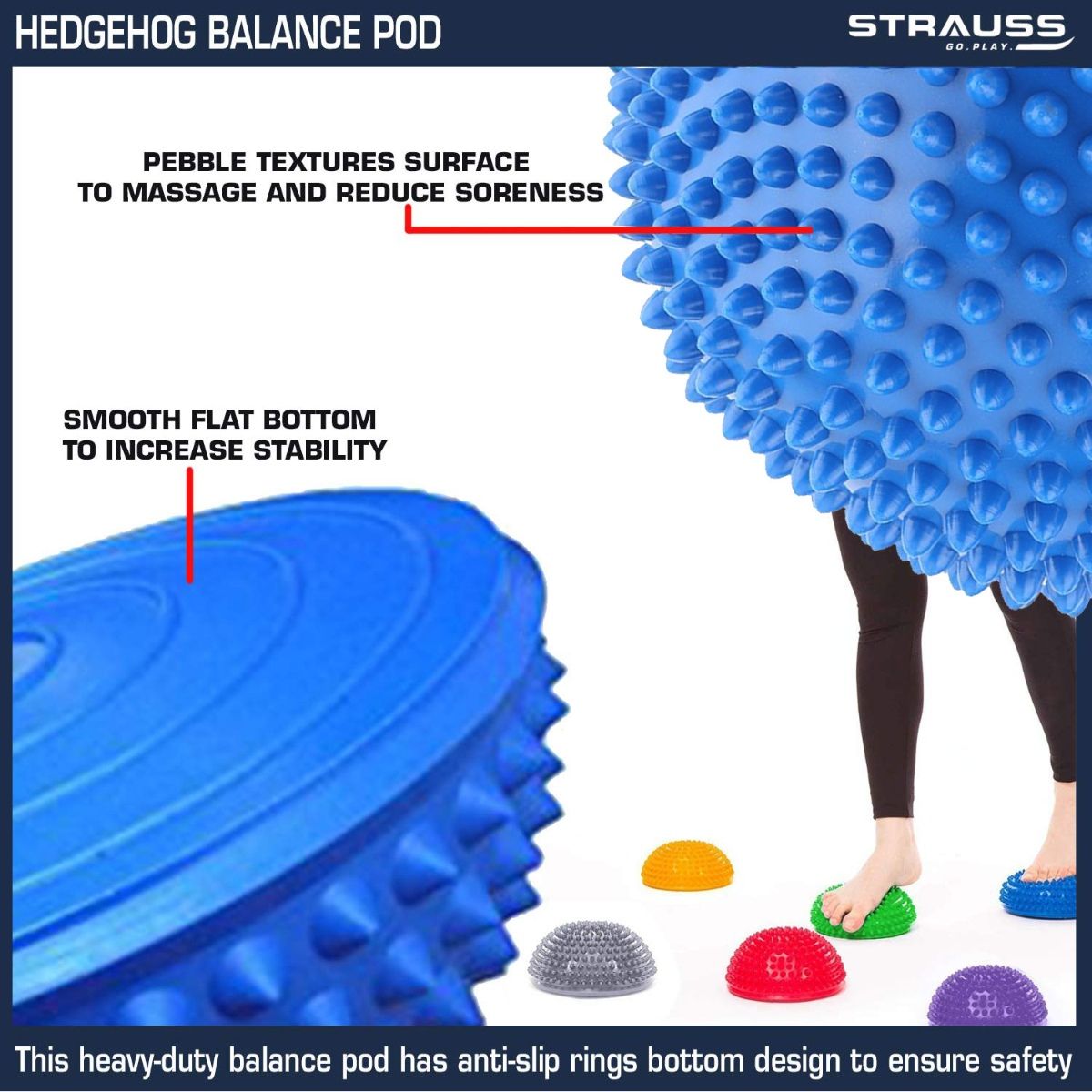 Buy Strauss Hedgehog Balance Pod (Blue) Online