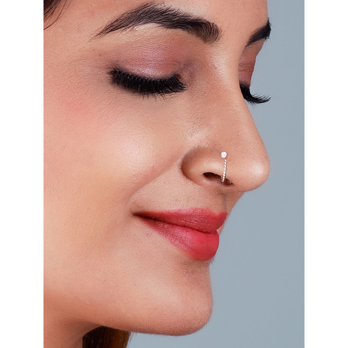 Buy GIVA Oxidised Silver Gracious Nose Ring for Womens Online