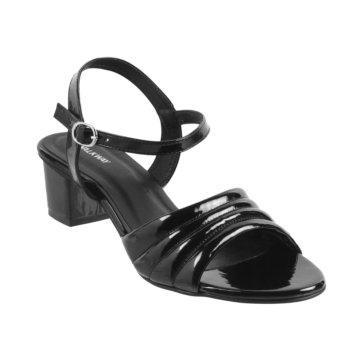 Buy Walkway Black Solid/plain Sandals Online
