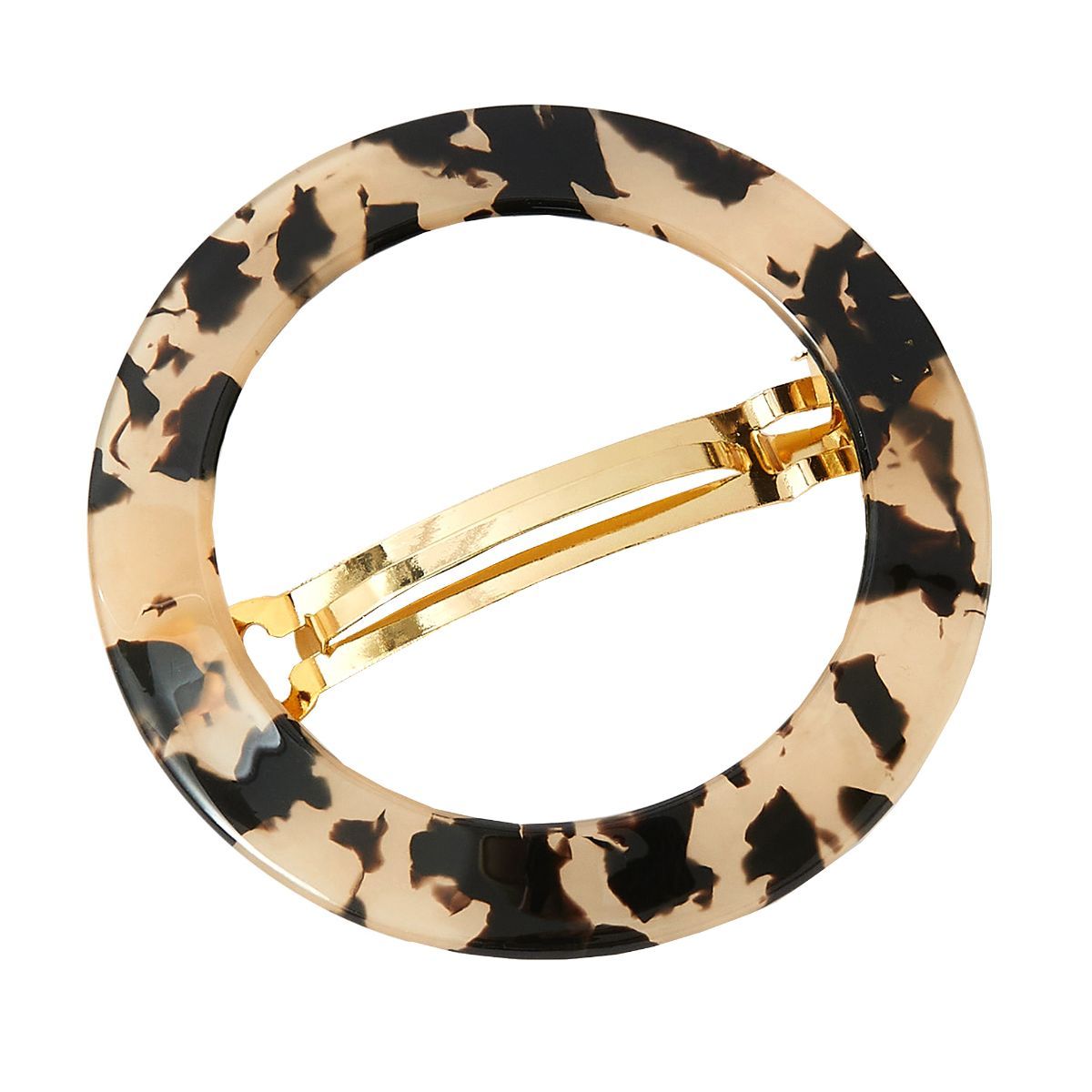 Buy Accessorize London Womens Tort Round Tort Barrette Hair Clip Online
