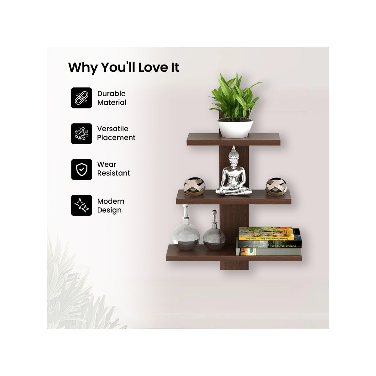 Buy Savya Home Tree Shape Wall Mounted Shelf Online