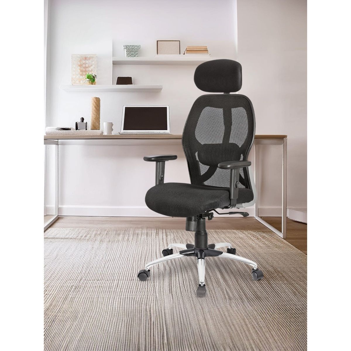 Fluid basics medium back mesh ergonomic chair with adjustable arms store