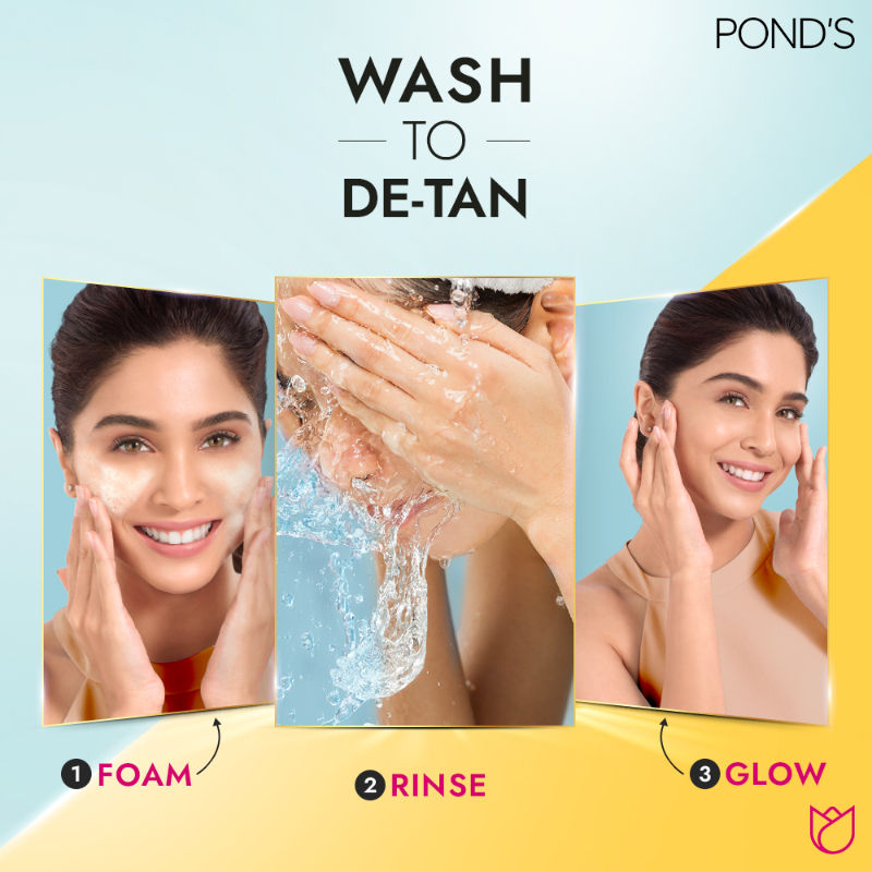Buy Ponds Detan Facewash With Brightening Vitamin C & Niacinamide Online