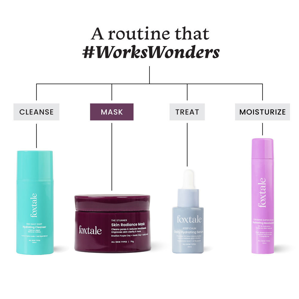 Buy Foxtale De-Tan Skin Radiance Mask, With Lactic Acid, Brazilian ...