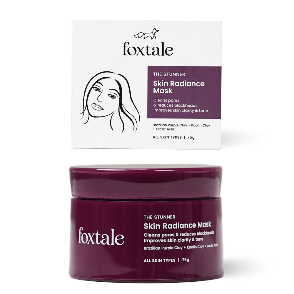 Buy Foxtale De-Tan Skin Radiance Mask, With Lactic Acid, Brazilian ...