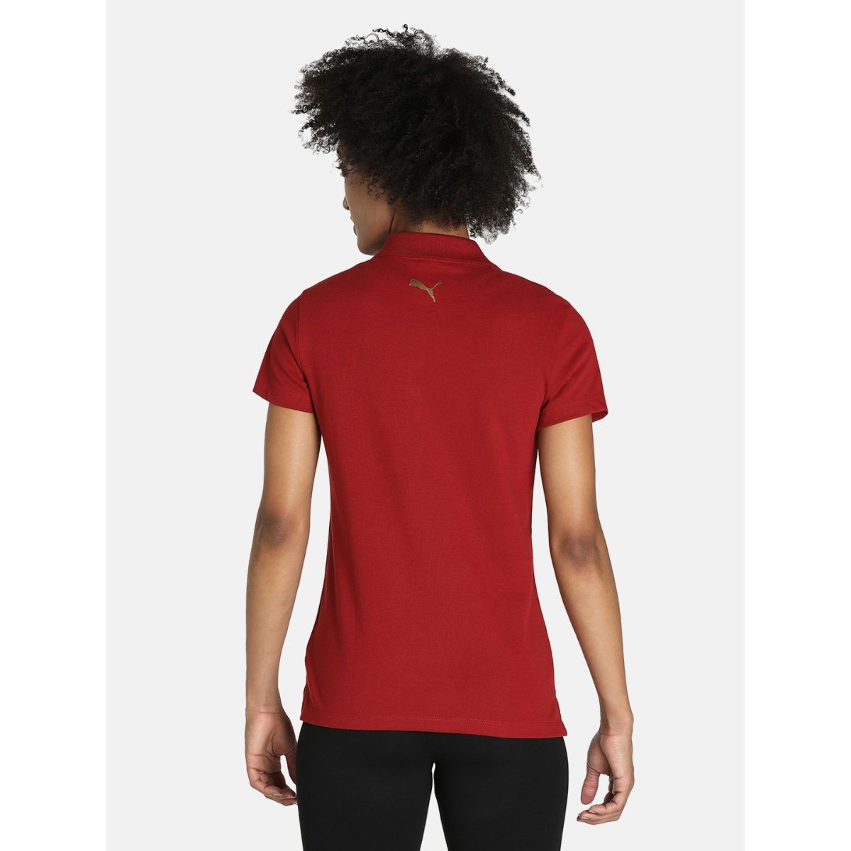 Buy Puma Graphic Cat Women Red Polo T-shirt Online